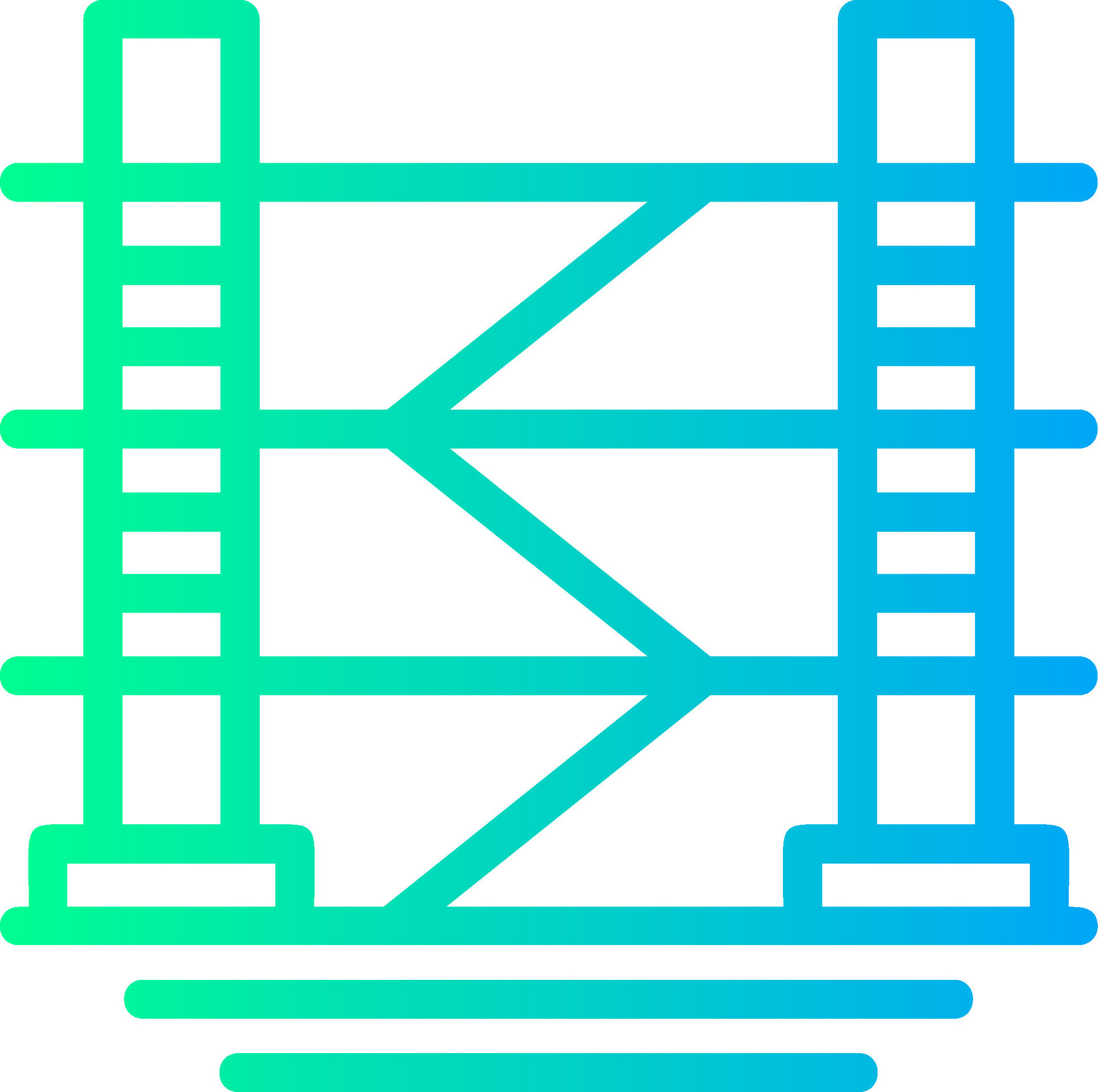 Scaffold Linear Gradient Icon 39517364 Vector Art at Vecteezy