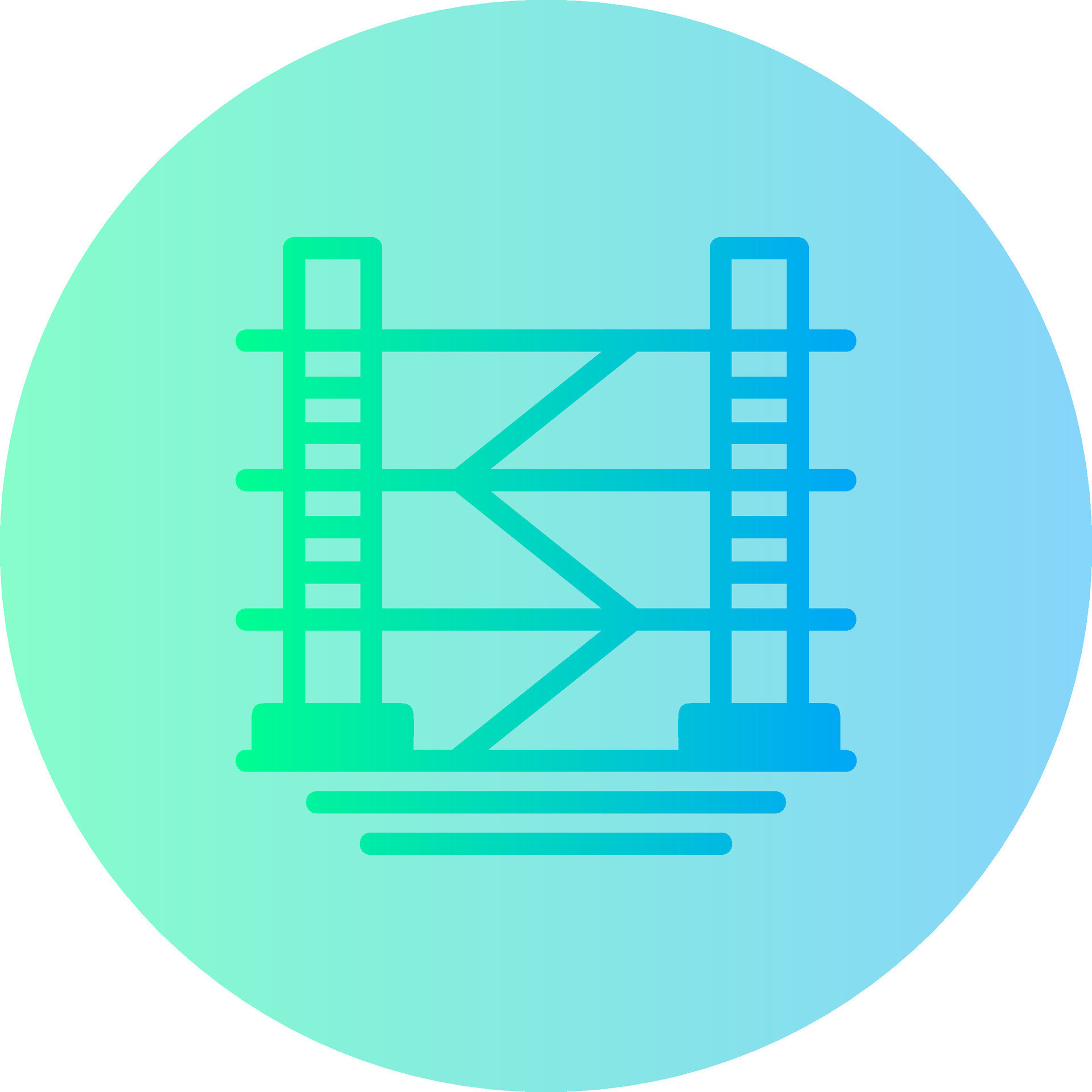 Scaffold Gradient Circle Icon 39517378 Vector Art at Vecteezy