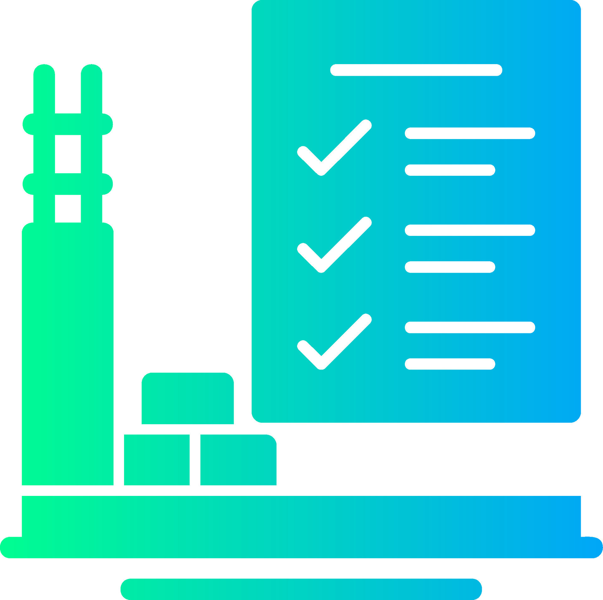 Punch List Solid Multi Gradient Icon 39520162 Vector Art at Vecteezy