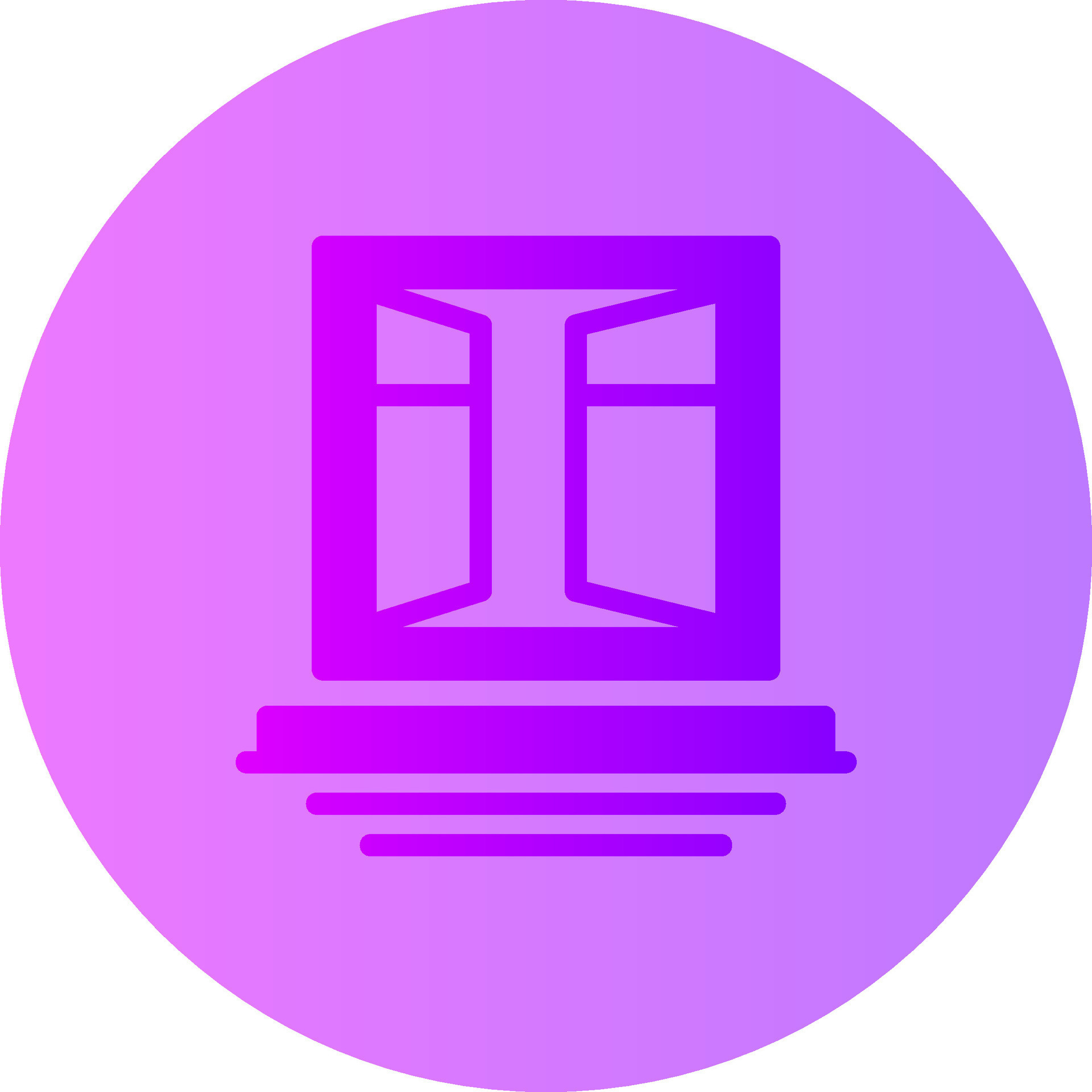 Window Frames Gradient Circle Icon 39520501 Vector Art at Vecteezy