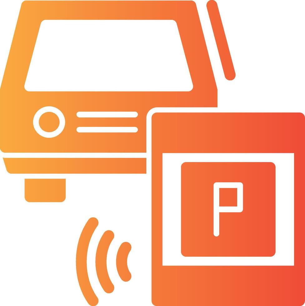 Remote parking Solid Multi Gradient Icon 39521114 Vector Art at Vecteezy