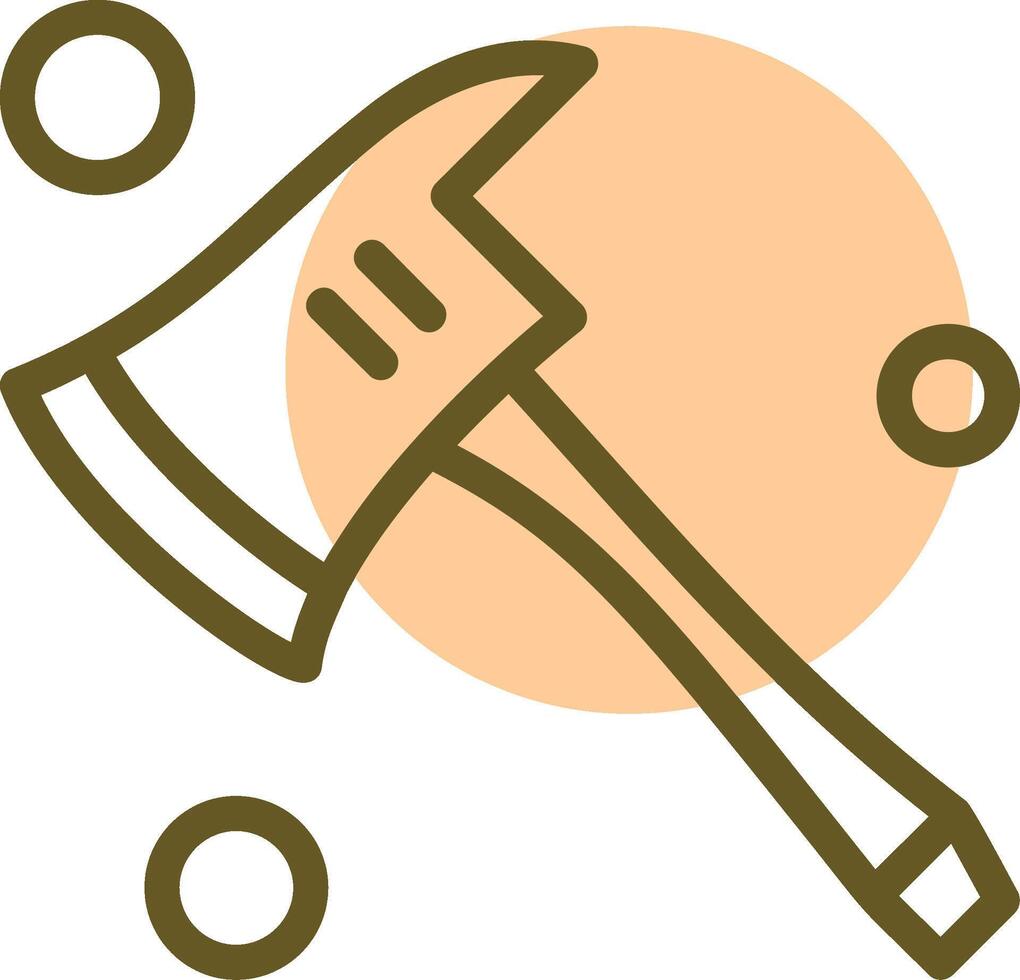 Fire Axe Linear Circle Icon 39521528 Vector Art at Vecteezy