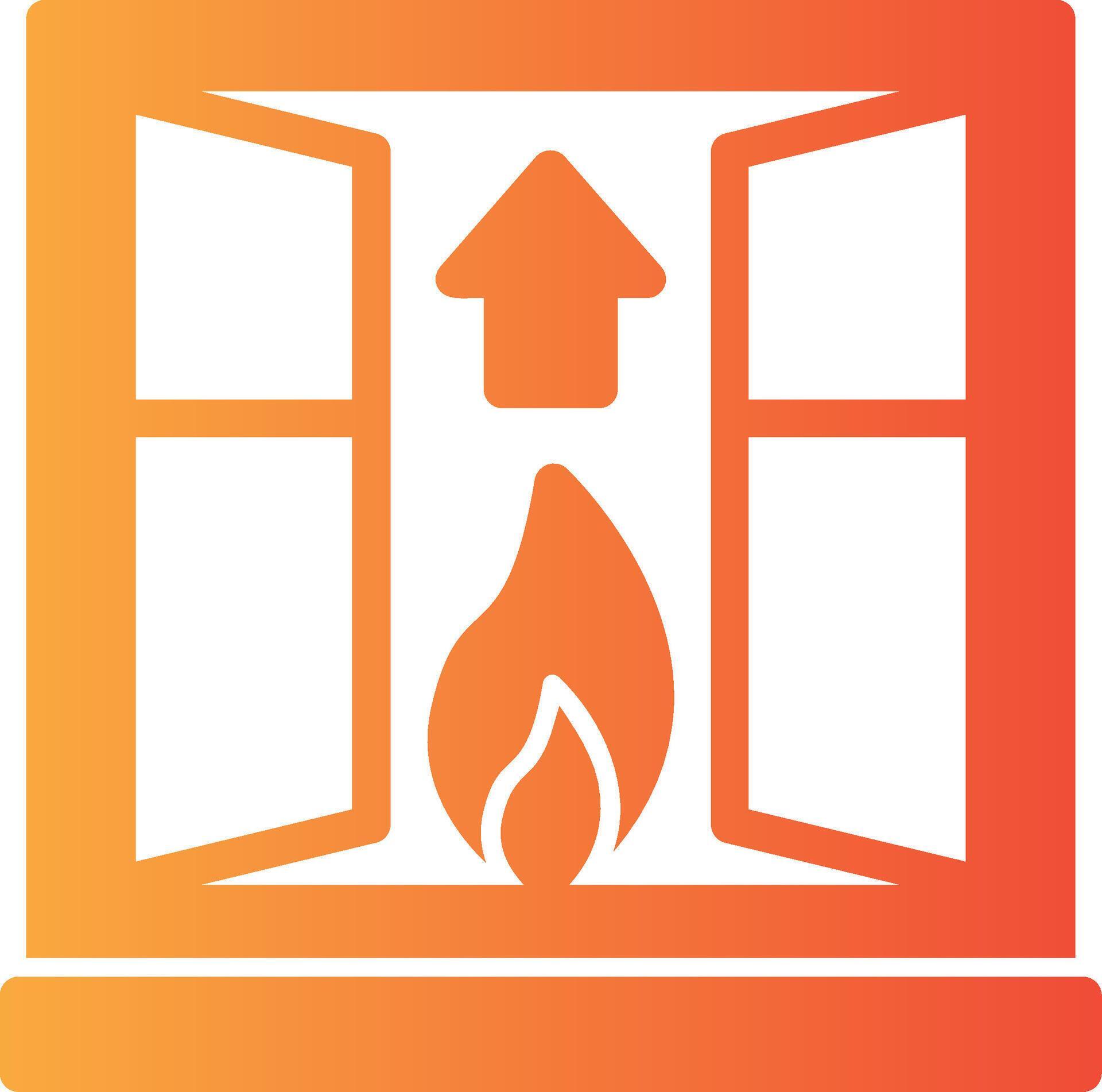 Fire Escape Solid Multi Gradient Icon 39521755 Vector Art at Vecteezy