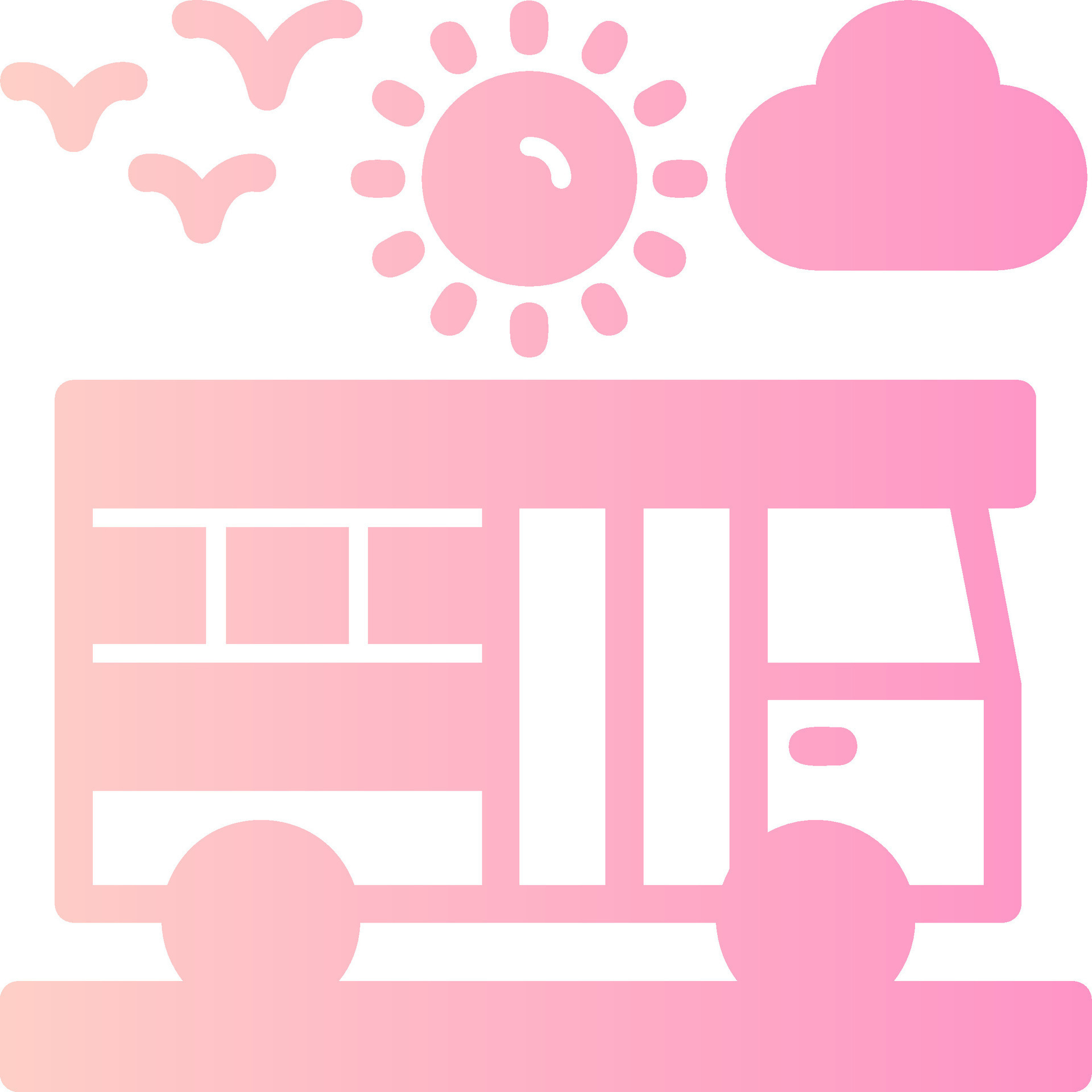 Bus Solid Multi Gradient Icon 39531295 Vector Art at Vecteezy