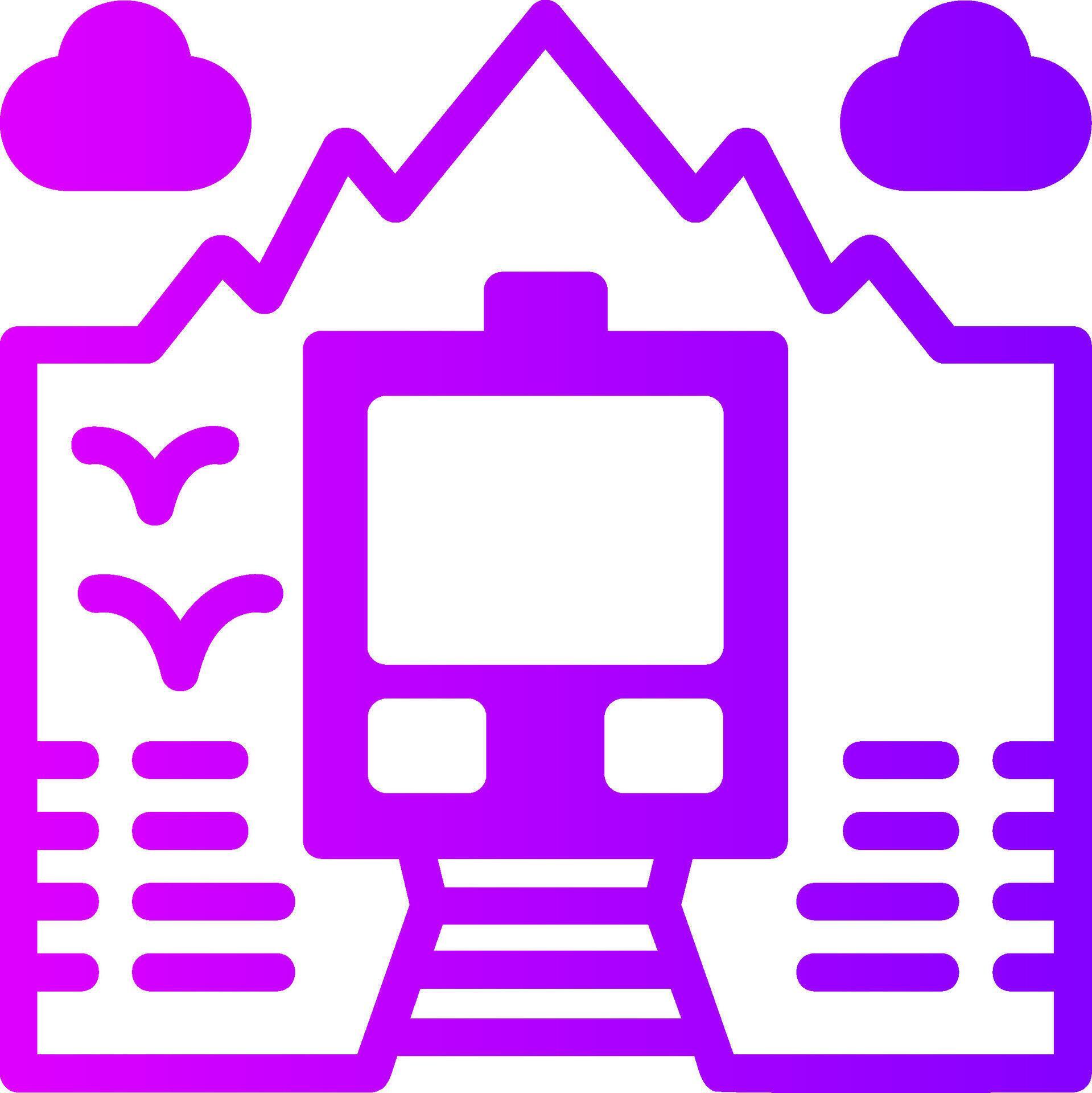 Train Solid Multi Gradient Icon 39531340 Vector Art at Vecteezy