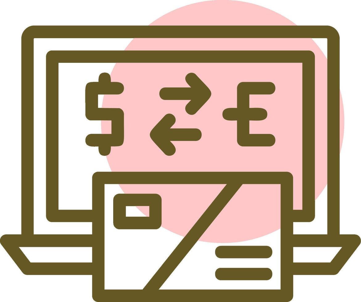 Currency exchange Linear Circle Icon 39532145 Vector Art at Vecteezy