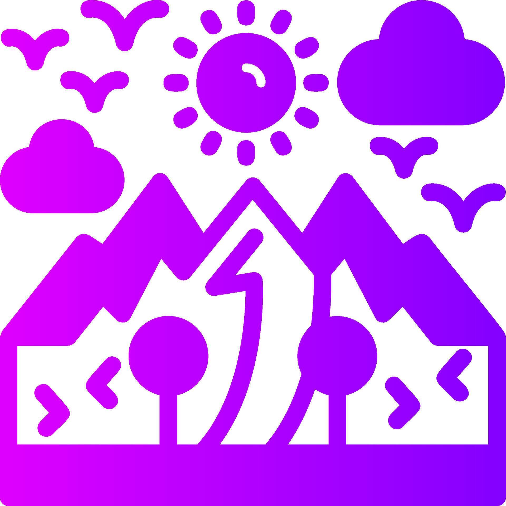 Nature hike Solid Multi Gradient Icon 39532751 Vector Art at Vecteezy