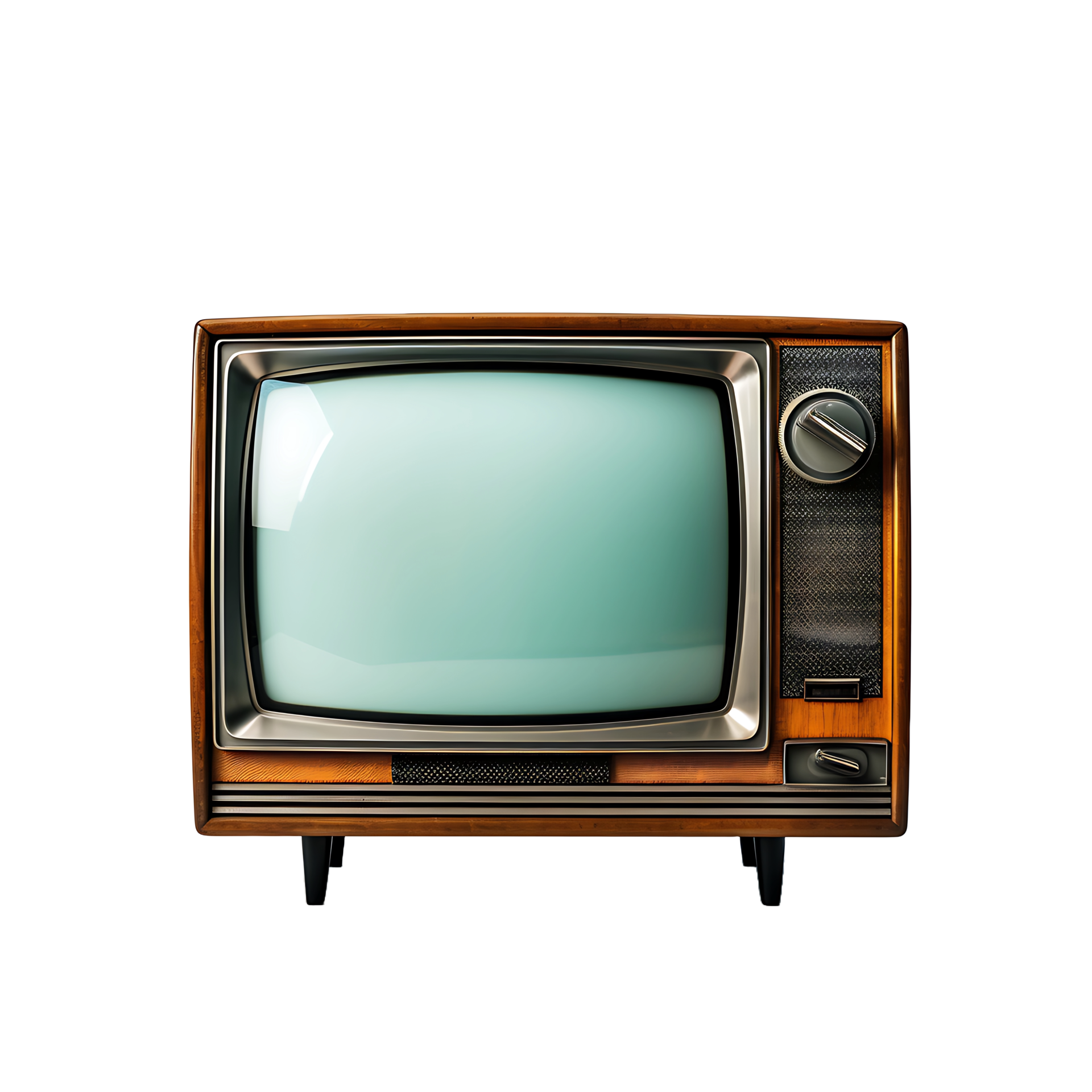 AI generated Transparent Retro Television on a Clear Surface 39557790 PNG