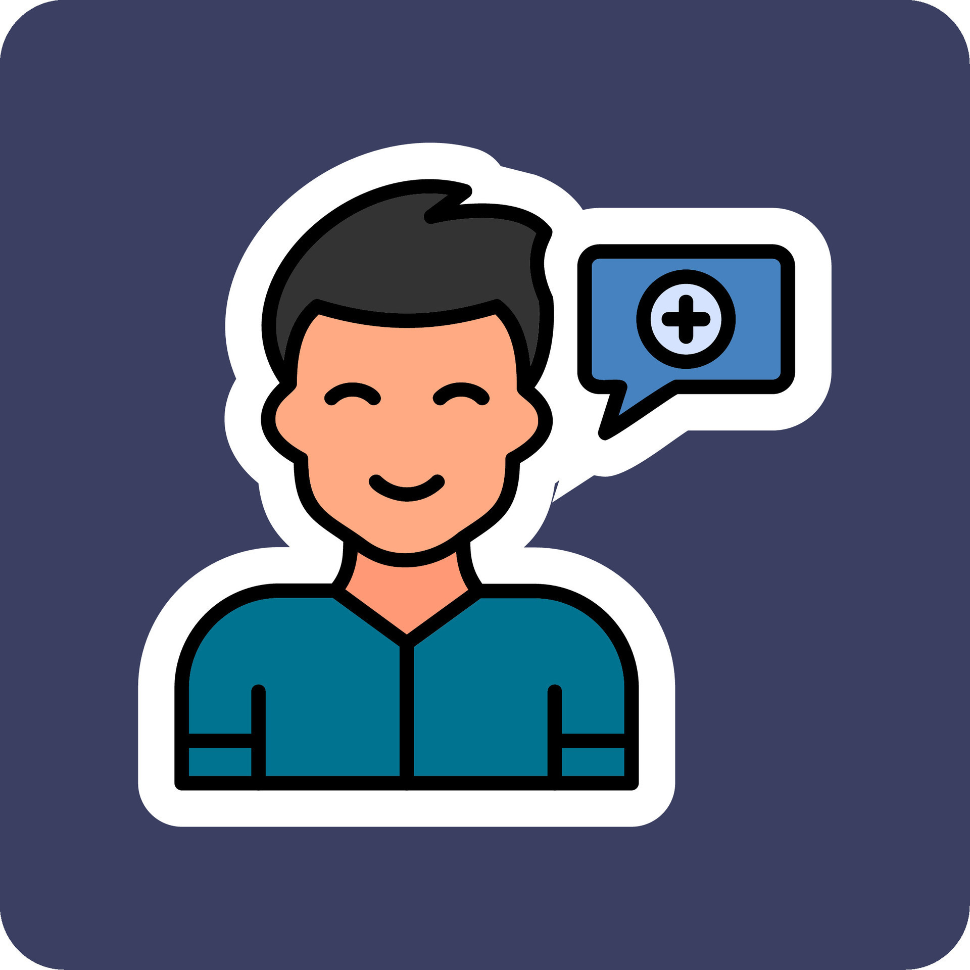 Positive Thinking Vector Icon 39573962 Vector Art At Vecteezy