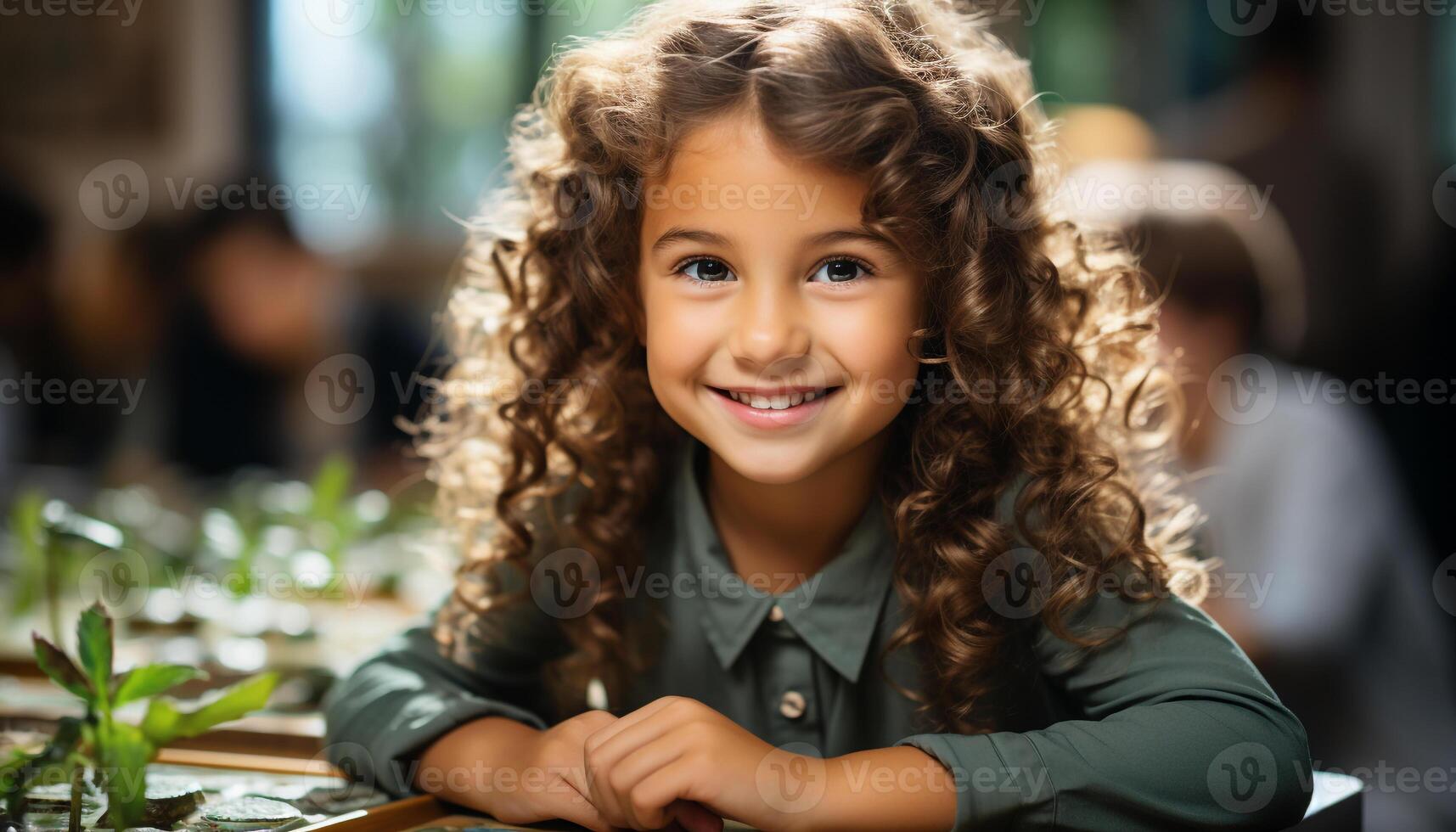 Curly Haired Girl Stock Photos, Images and Backgrounds for Free Download
