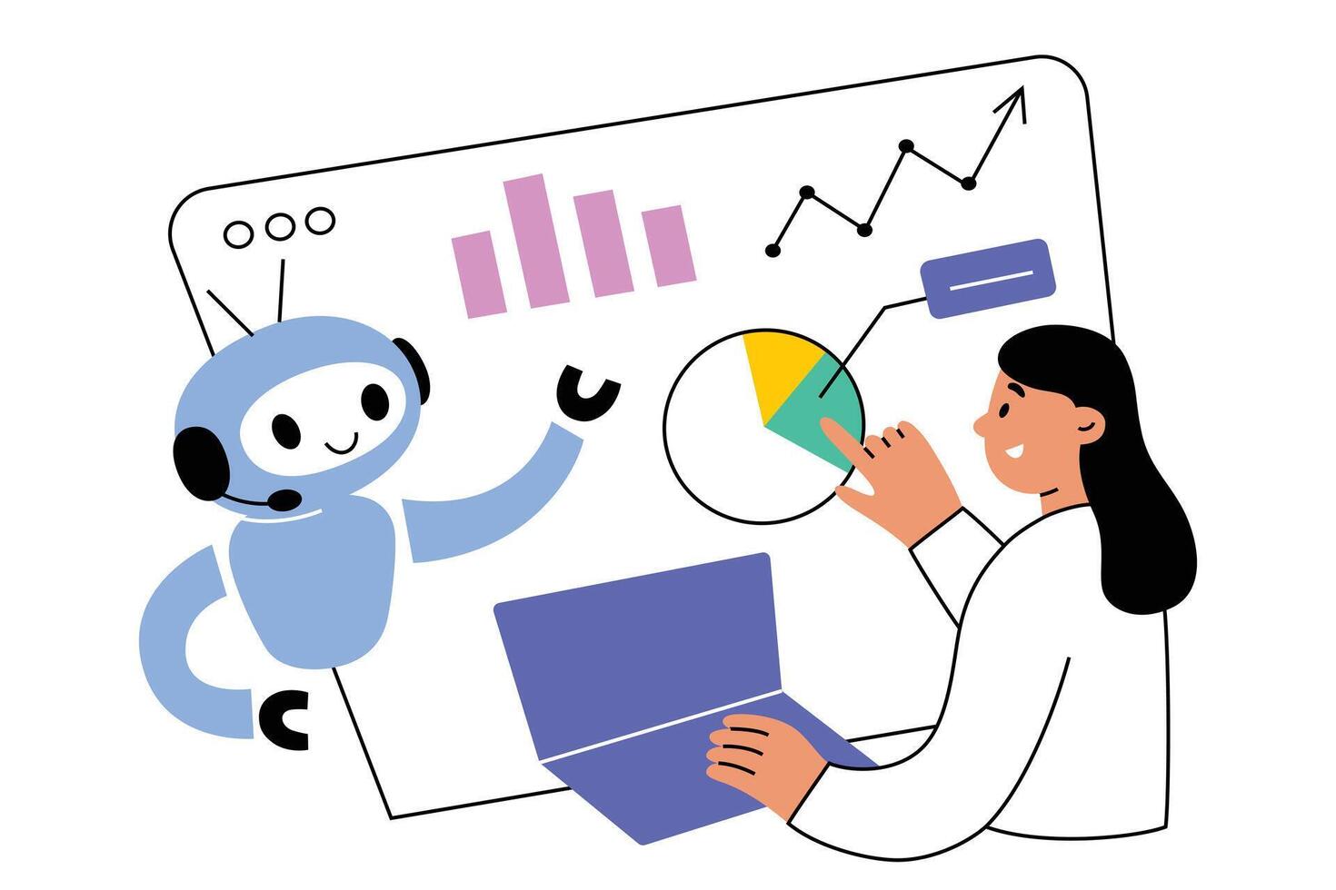 AI analyzing data, artificial intelligence app 39590417 Vector Art at ... AI analyzing data, artificial intelligence app 39590417 Vector Art at ...