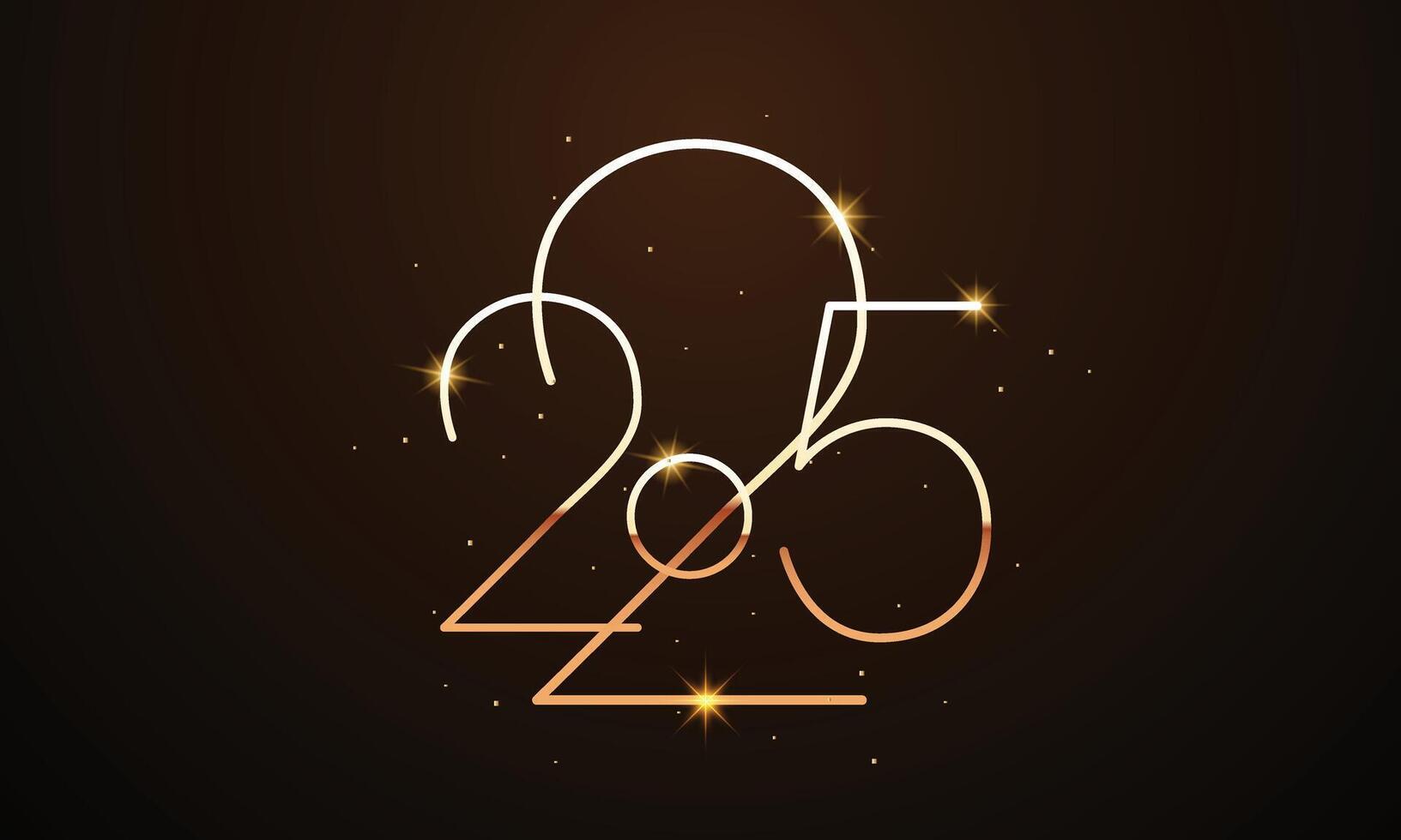 2025 Happy New Year Background Design Greeting Card Banner Poster