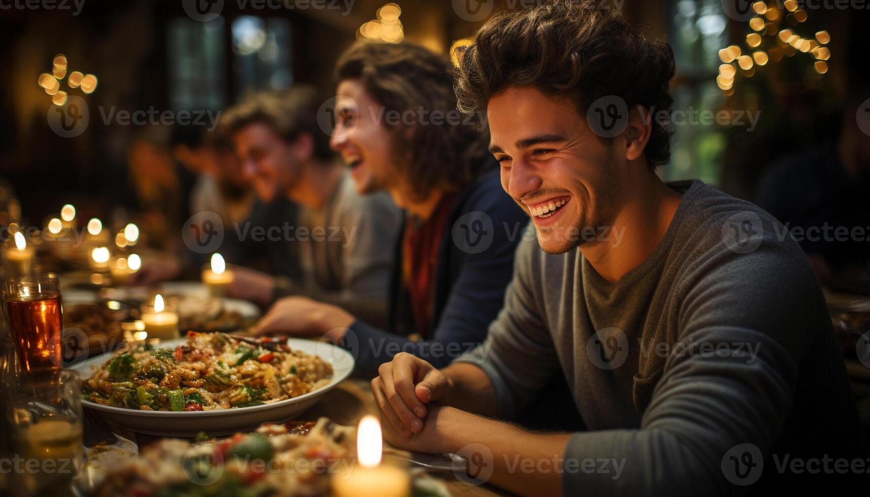 Happy Dinner Stock Photos, Images and Backgrounds for Free Download