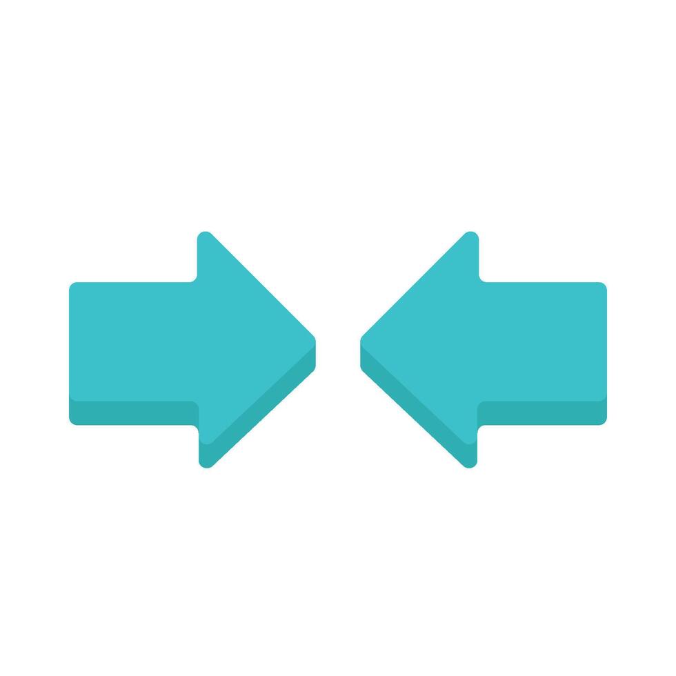 arrows both direction each other illustration 39601440 Vector Art at Vecteezy