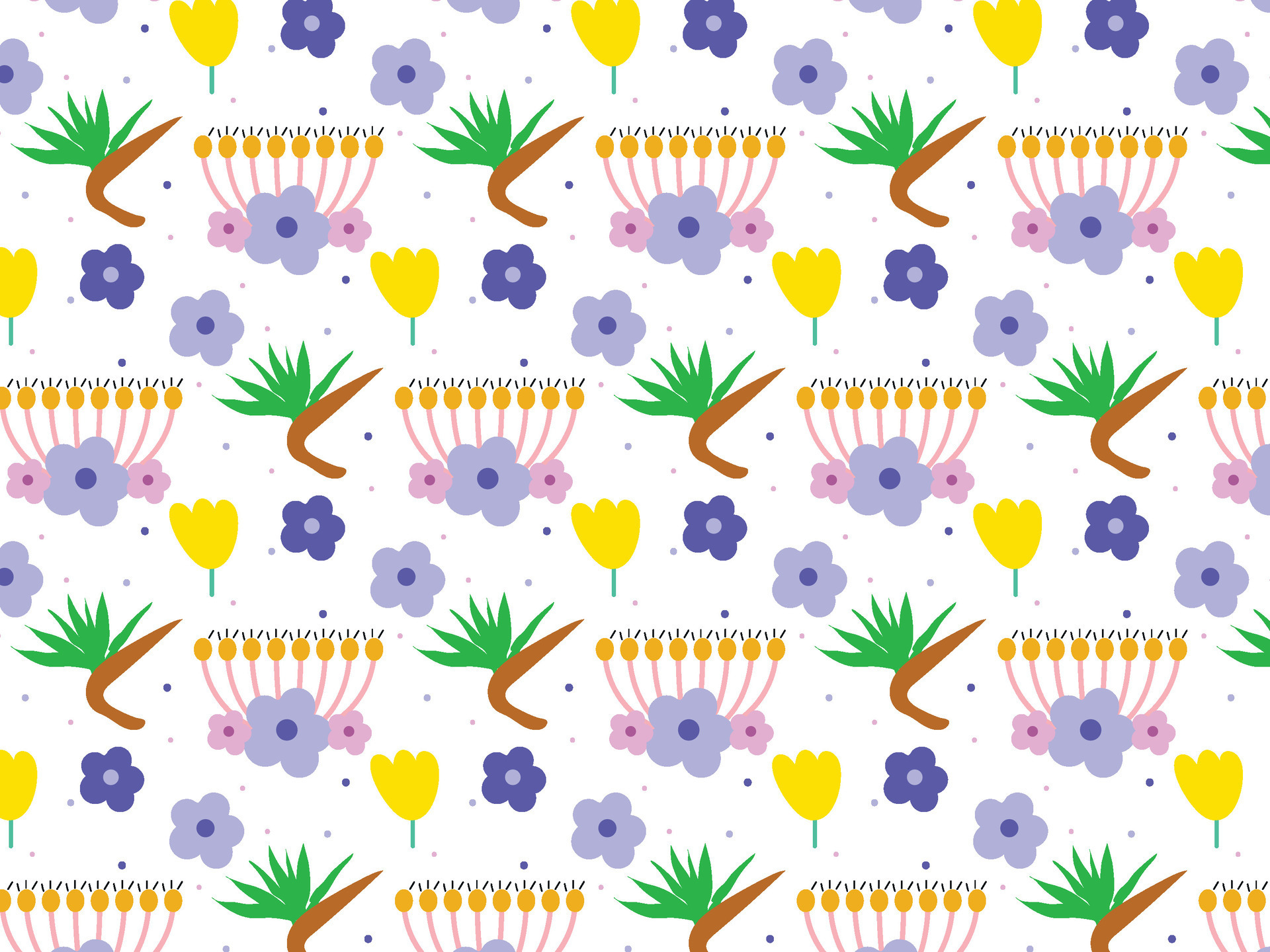Abstract Hawaiian floral flower pastel background pattern 39607160 ...