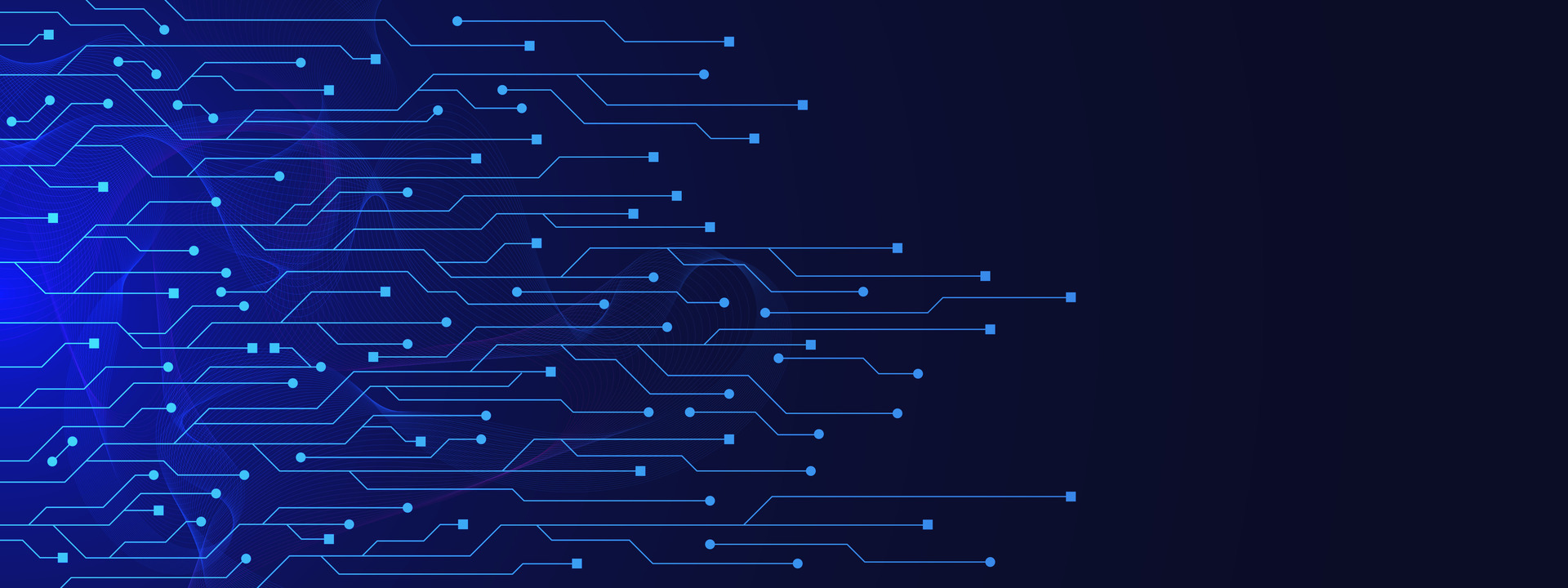 Abstract Blue Circuit Board Technology Futuristic High Computer And Digital Technology And