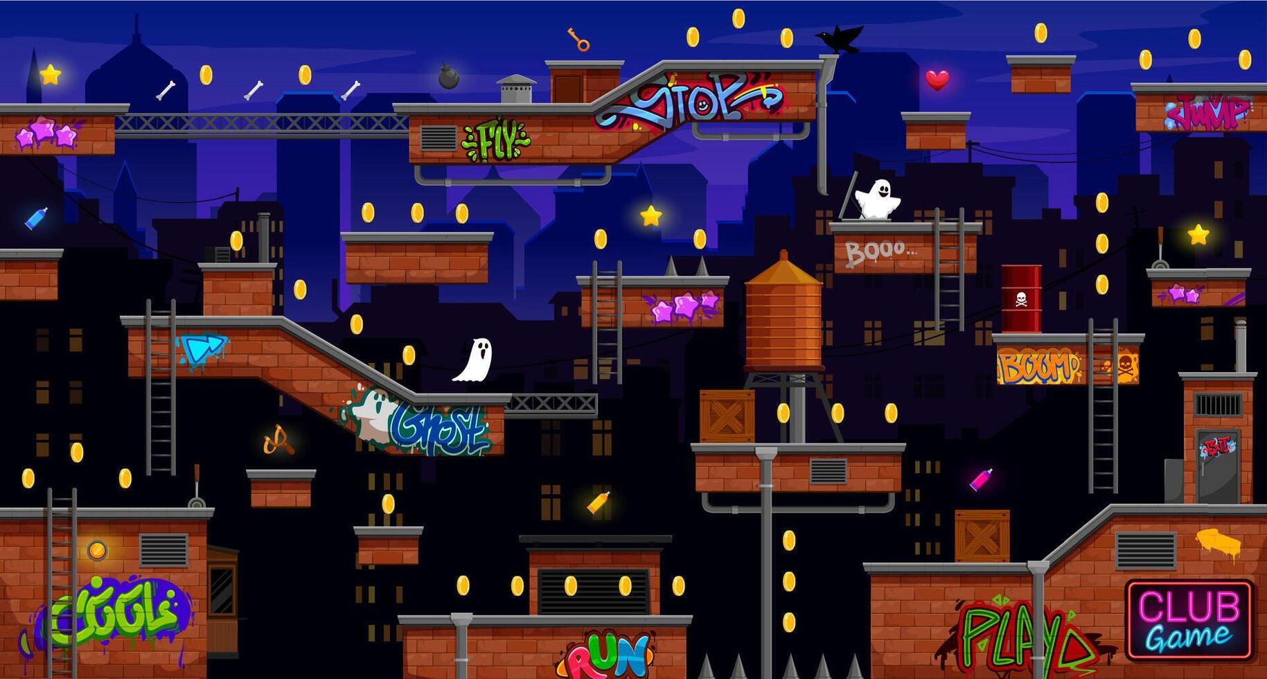 Arcade roof game level map 2d interface, vector 39613262 Vector Art at ... Arcade roof game level map 2d interface, vector 39613262 Vector Art at ...