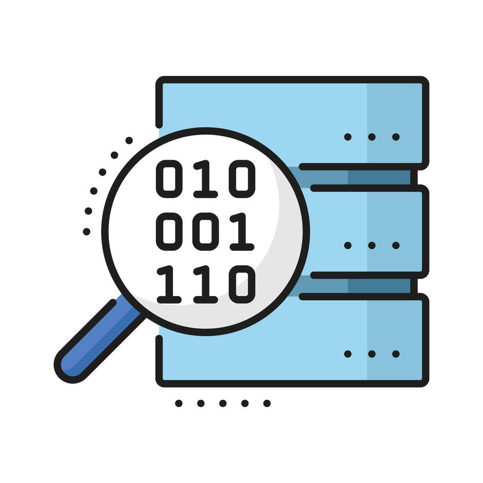 Color Database Server Cloud Storage Line Icon 39613661 Vector Art At
