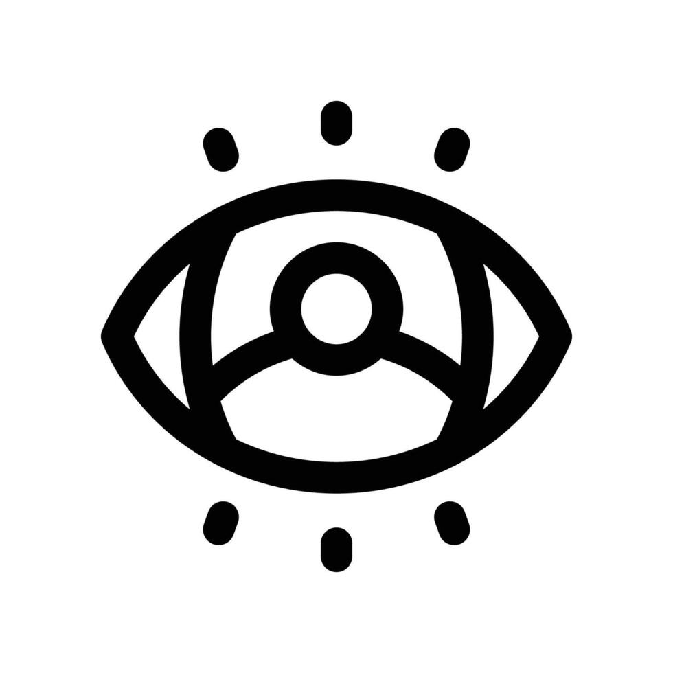 user vision icon. vector line icon for your website, mobile ...