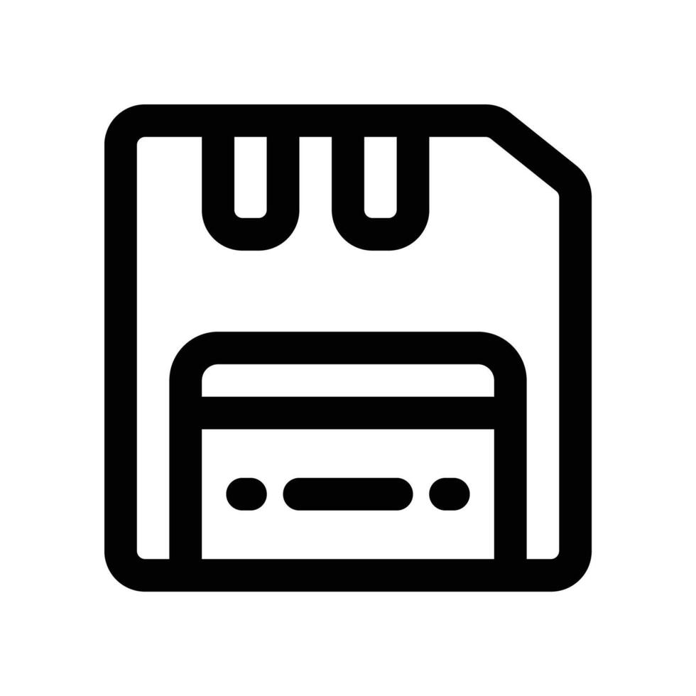 floppy disk icon. vector line icon for your website, mobile, presentation, and logo design ...