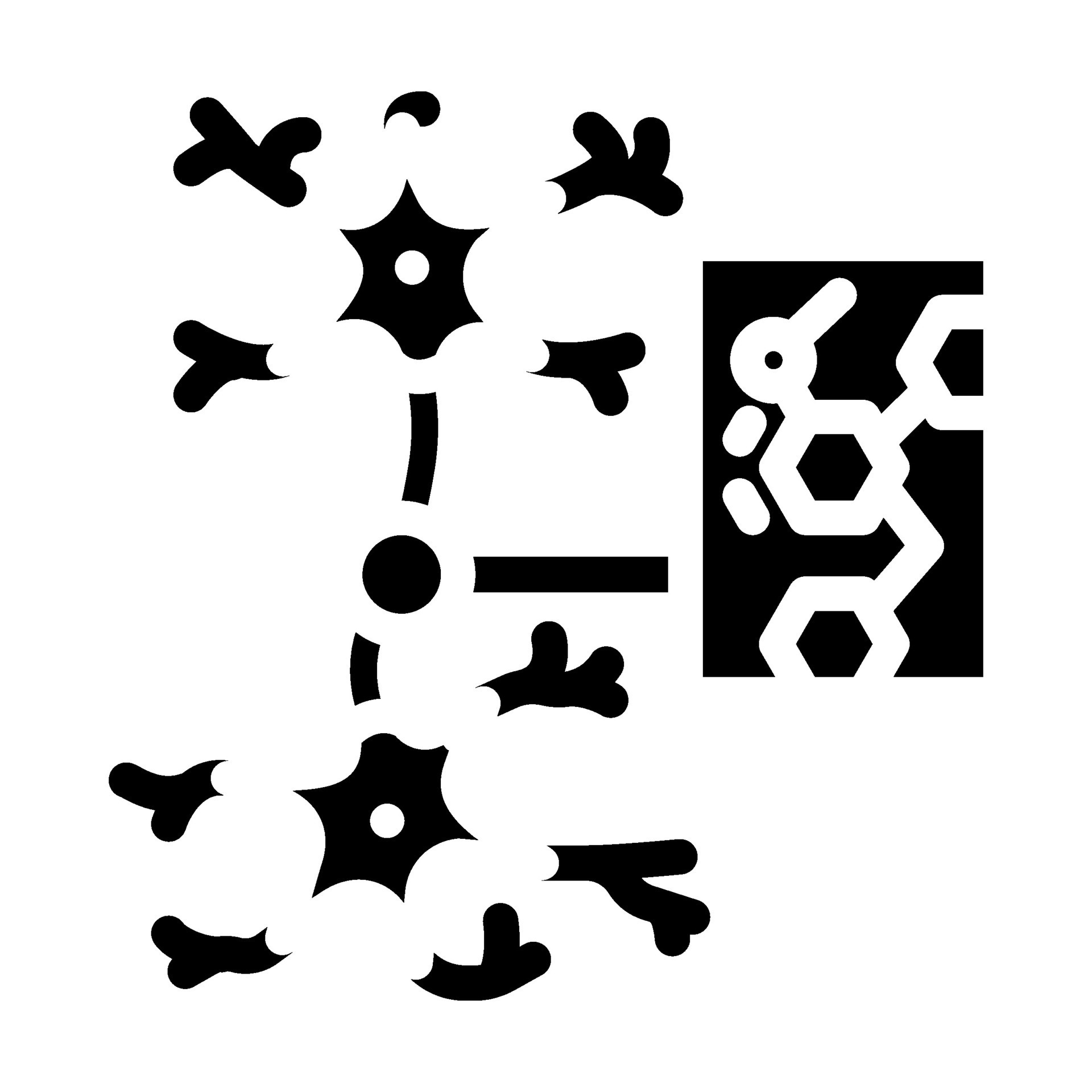 neurochemistry neuroscience neurology glyph icon vector illustration ... neurochemistry neuroscience neurology glyph icon vector illustration ...
