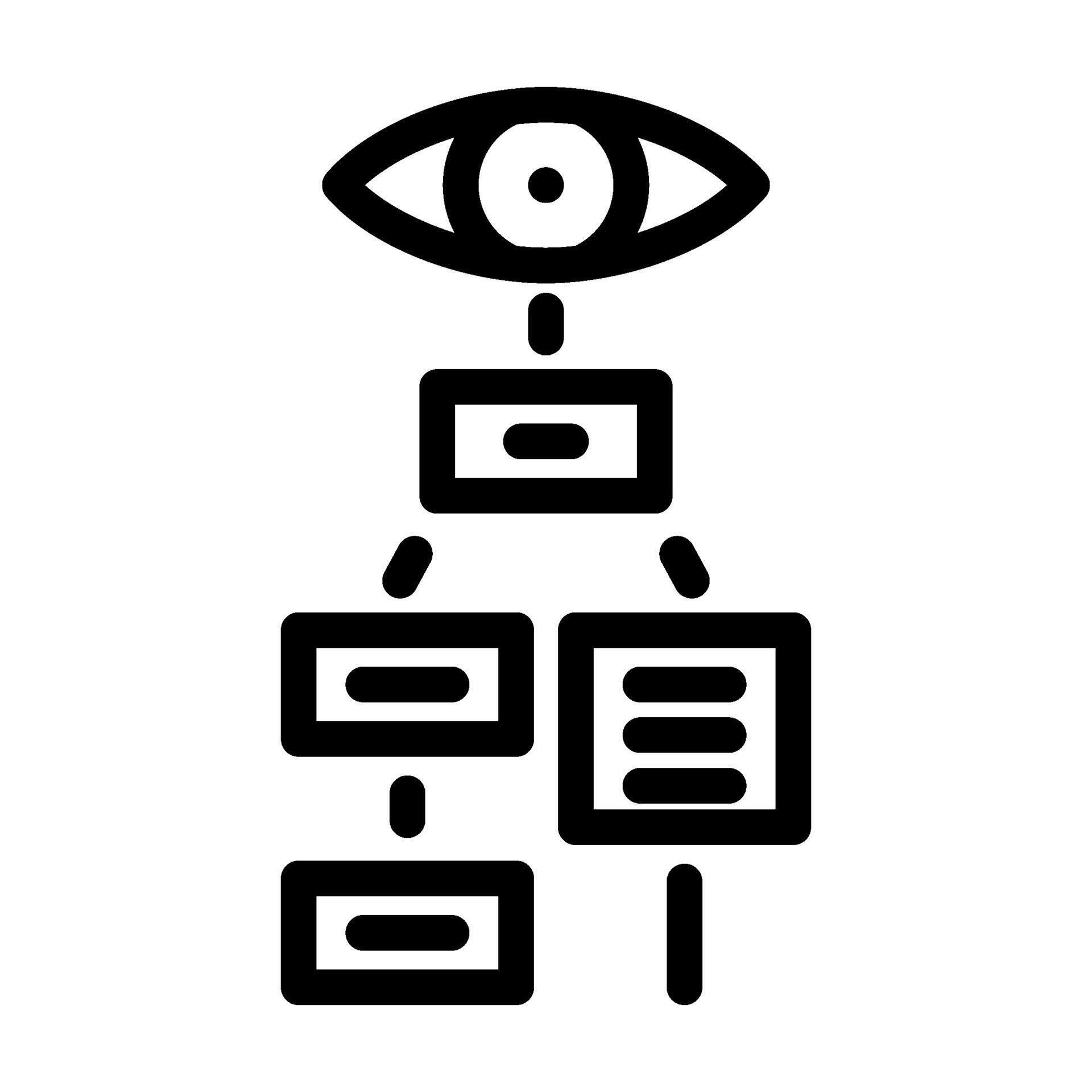 visual hierarchy ux ui design line icon vector illustration 39618297 ...