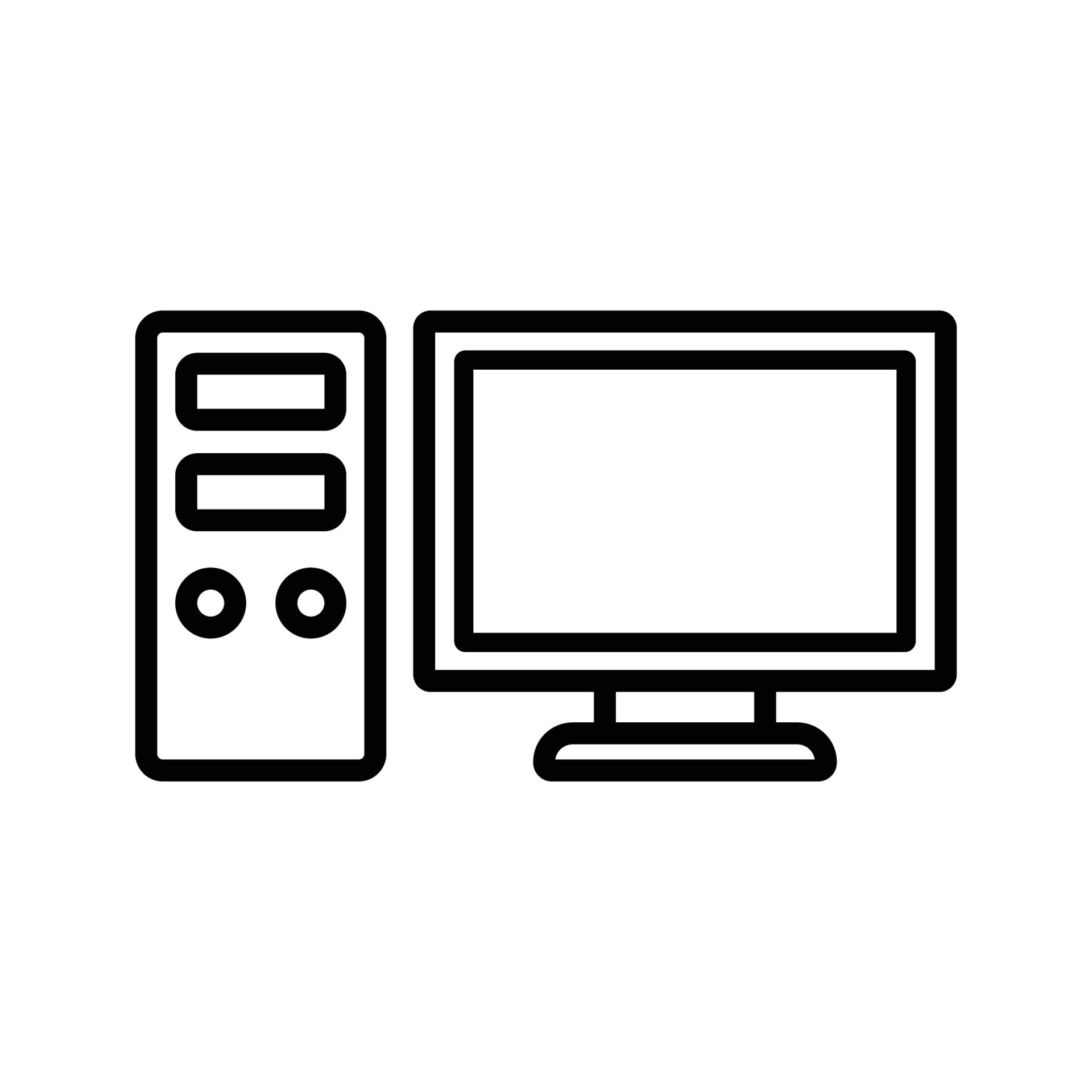 desktop computer icon vector design template simple and clean 39628314 ...