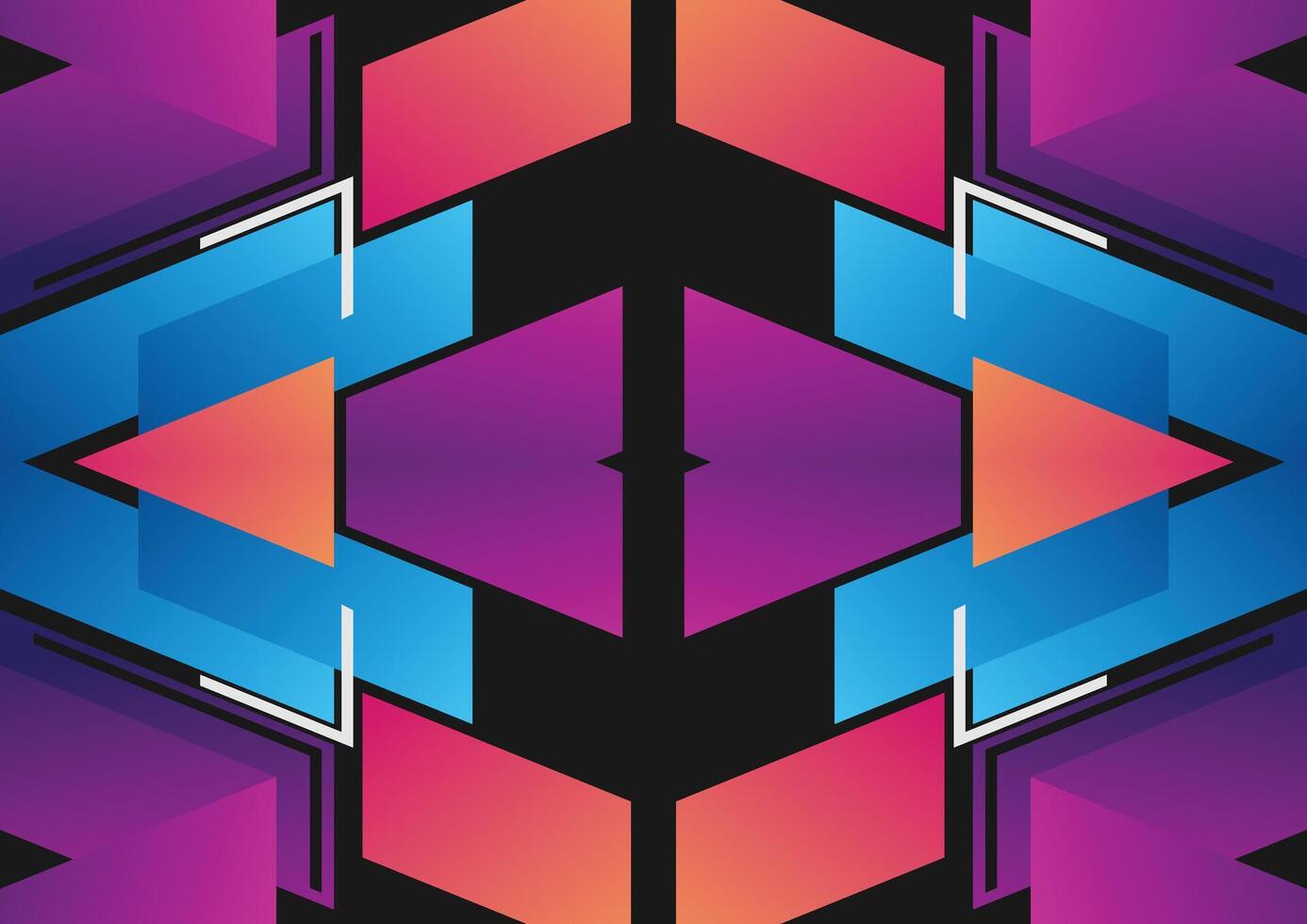 gradient colorful geometric background design 39628962 Vector Art at ...