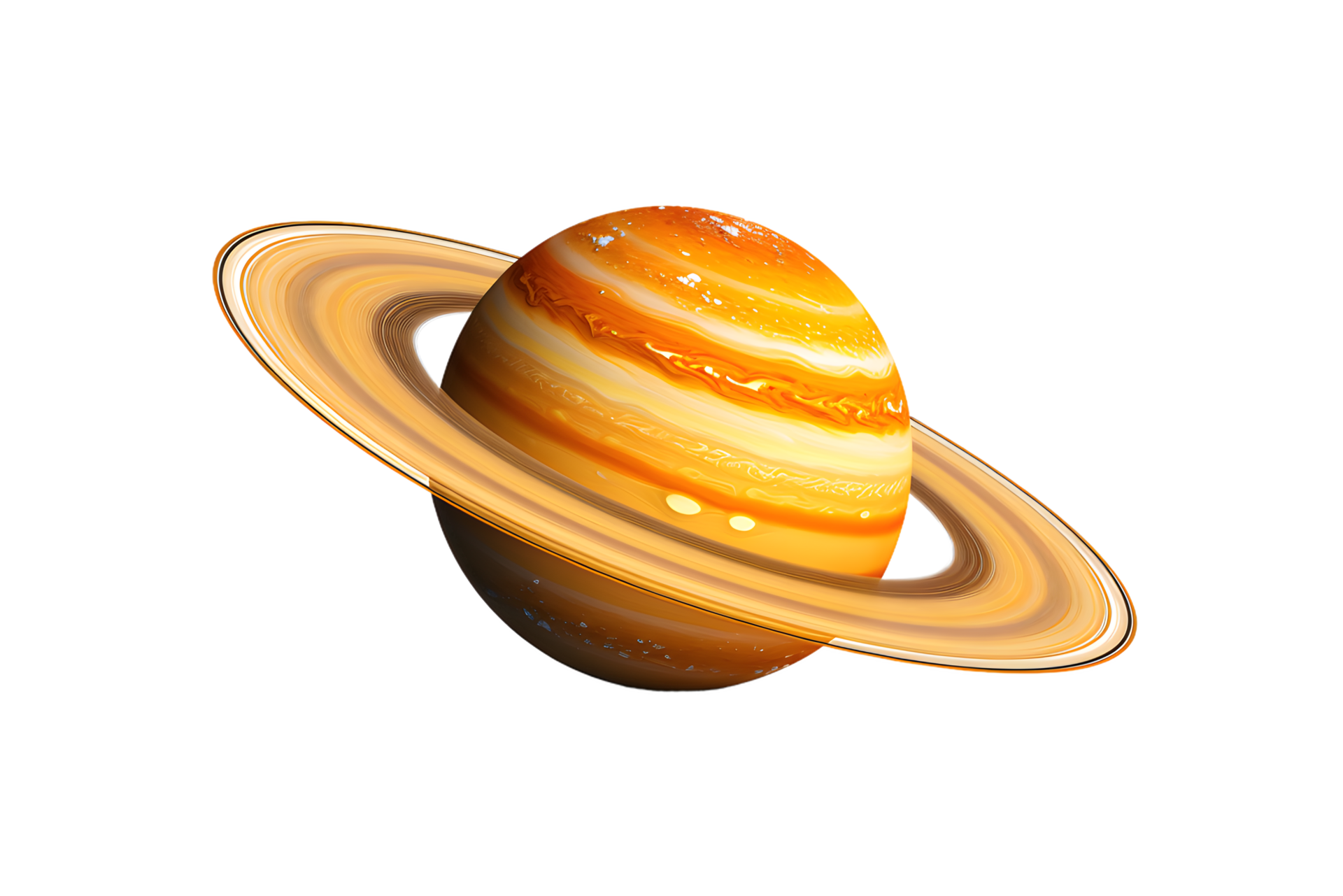 AI generated Saturn planet isolated on transparent background 39630632 PNG