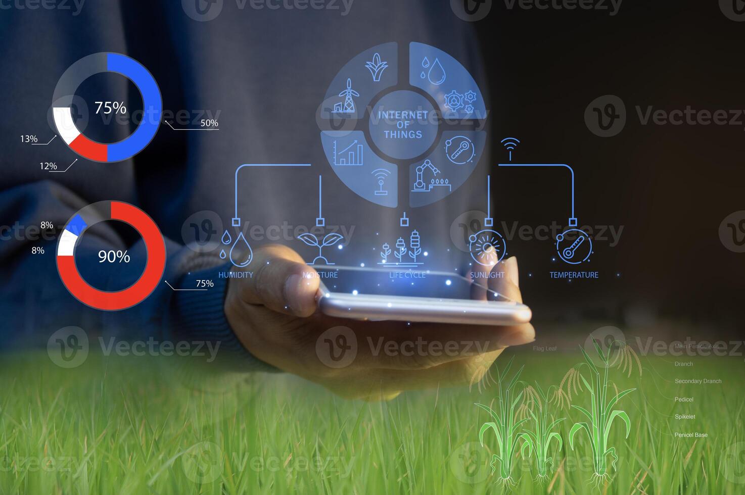 Concepts Of Using Ai And Smart Farming Increasing Productivity And