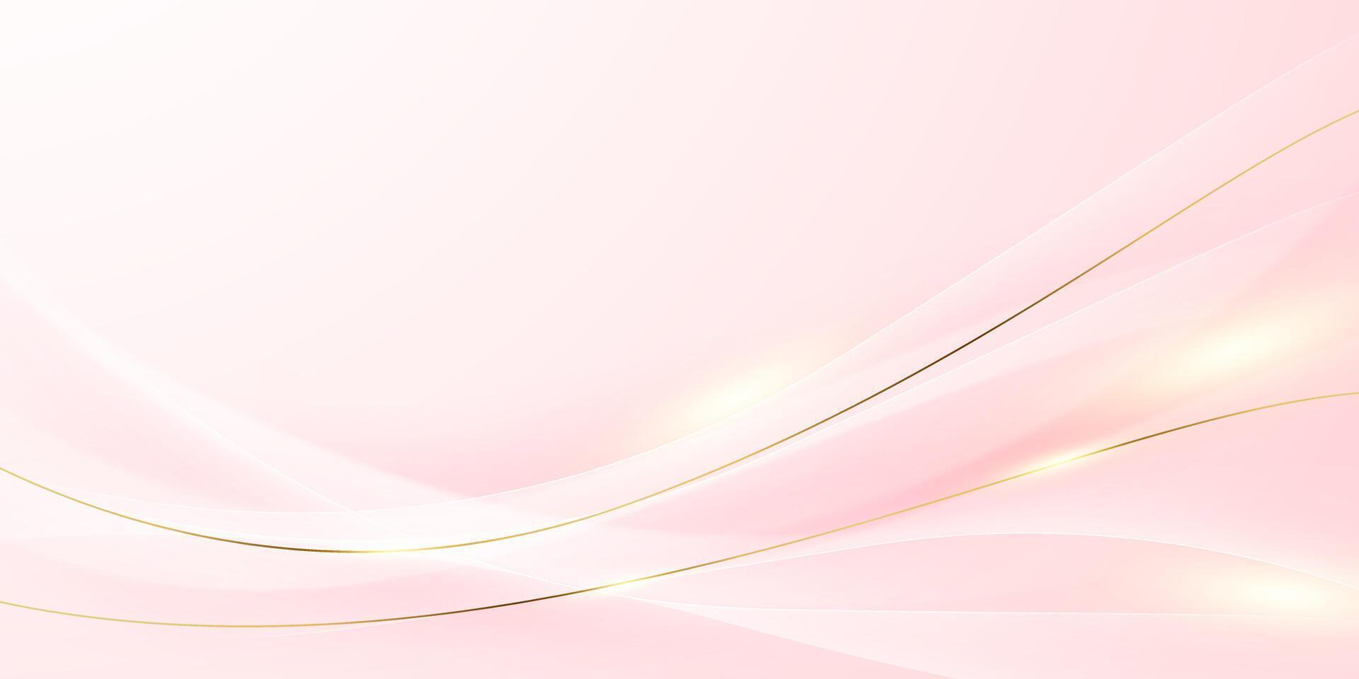 pink background design with luxury golden elements vector illustration ...