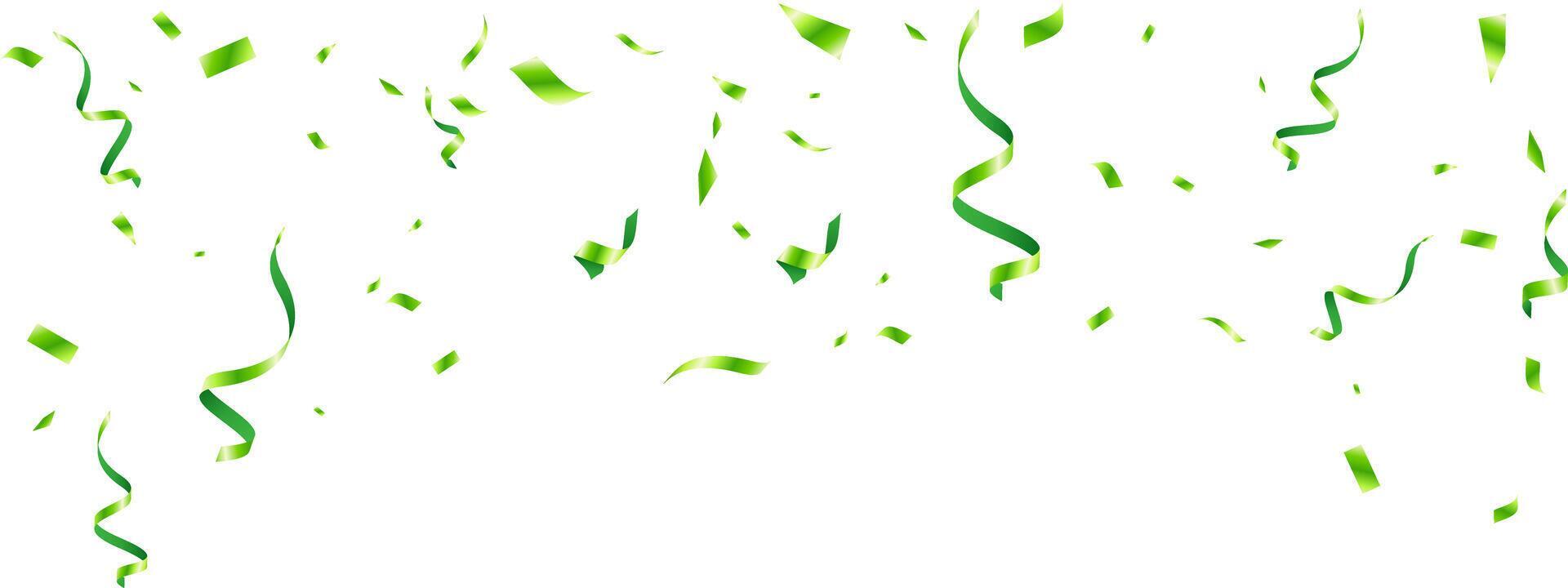 Colorful confetti and zigzag ribbon falling from above Streamers, tinsel vector 39649417 Vector ...