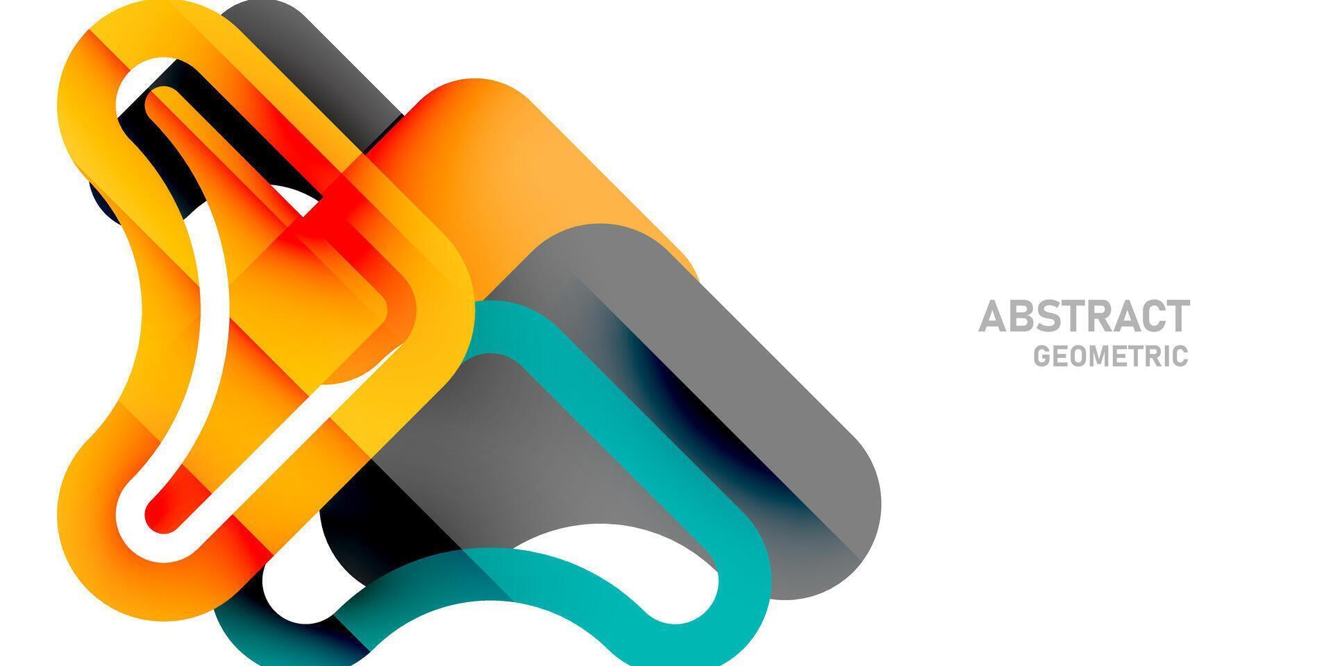 Vector Illustration Of Modern Geometric Design Colorful Abstract