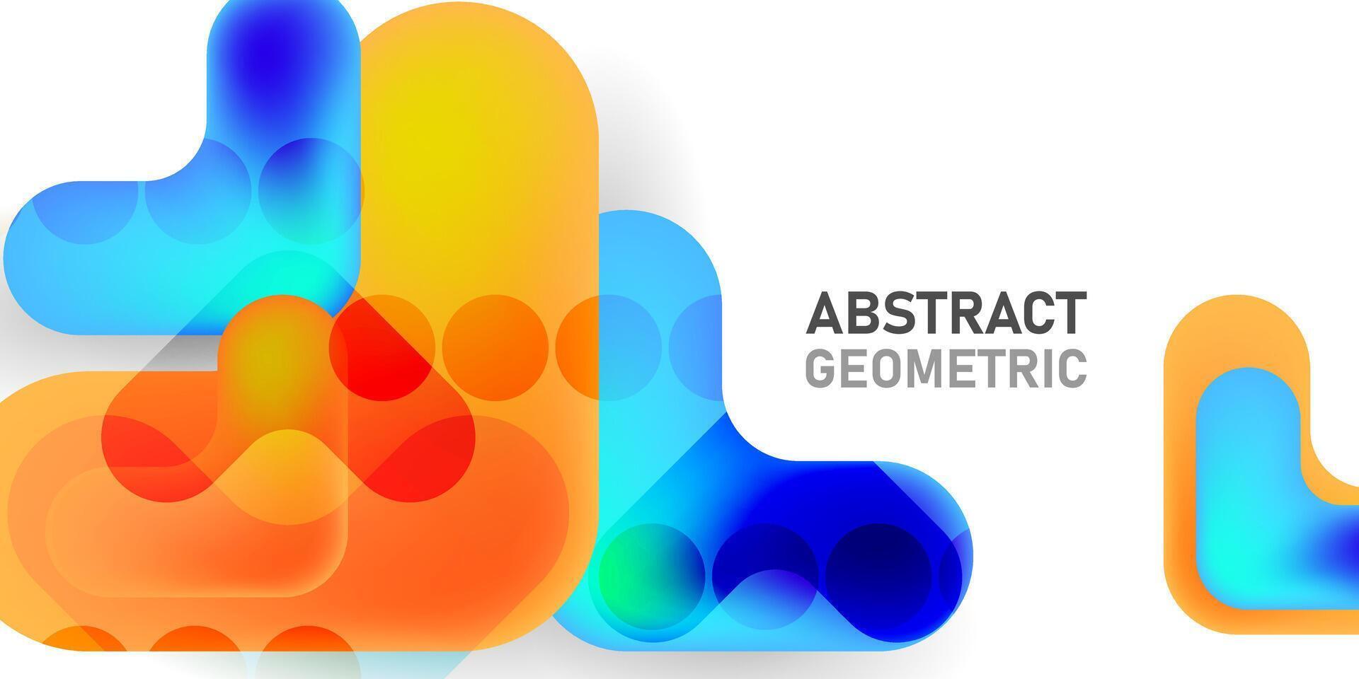 Vector Illustration Of Modern Geometric Design Colorful Abstract