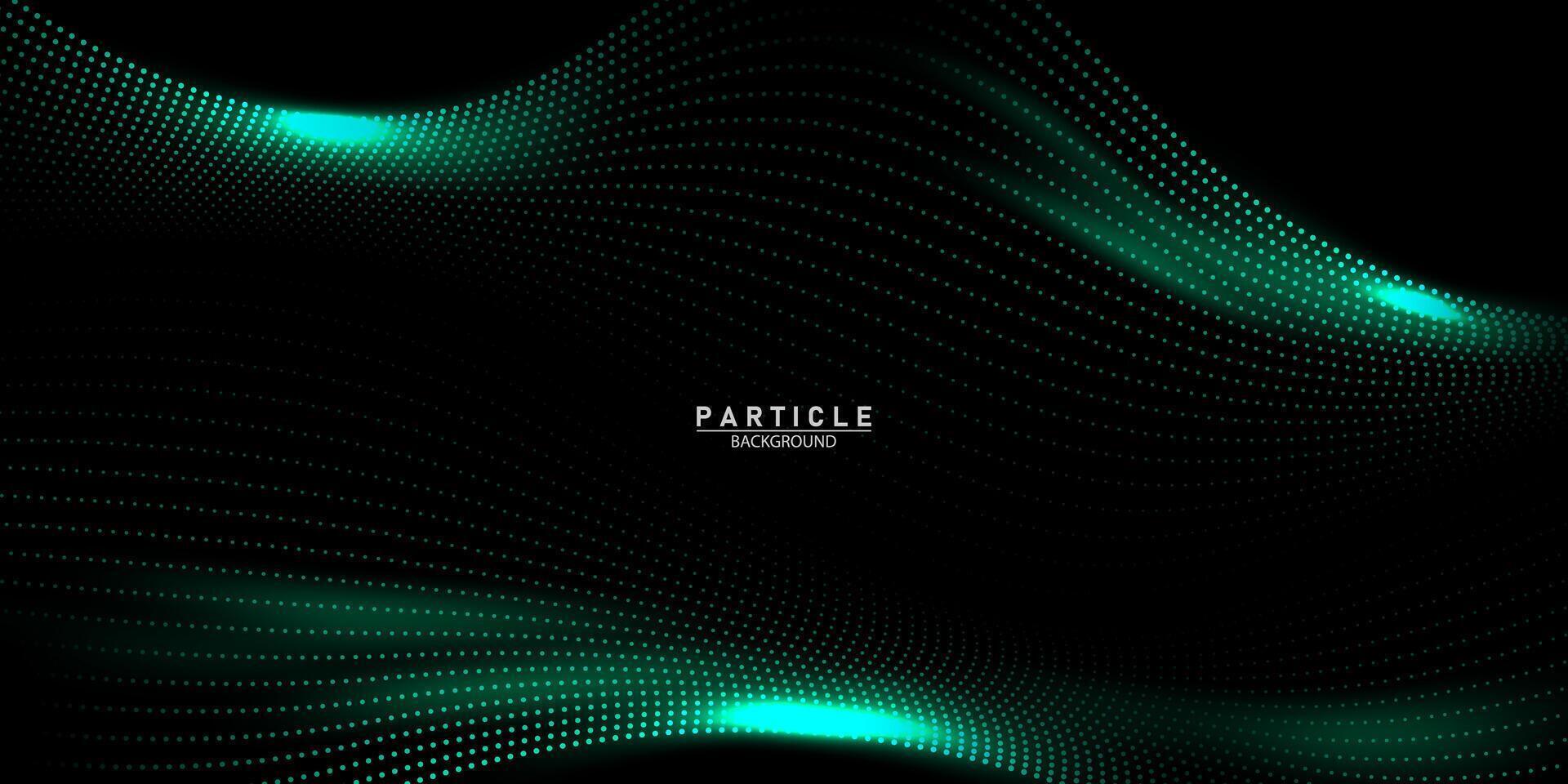 Point Flow Particle Wave Curve Pattern Concept Of Technology Modern