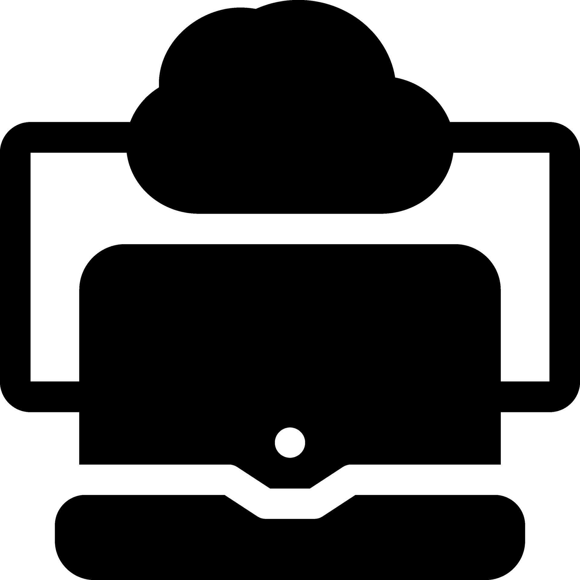 this icon or logo cloud algorithm icon or other where the result of ...