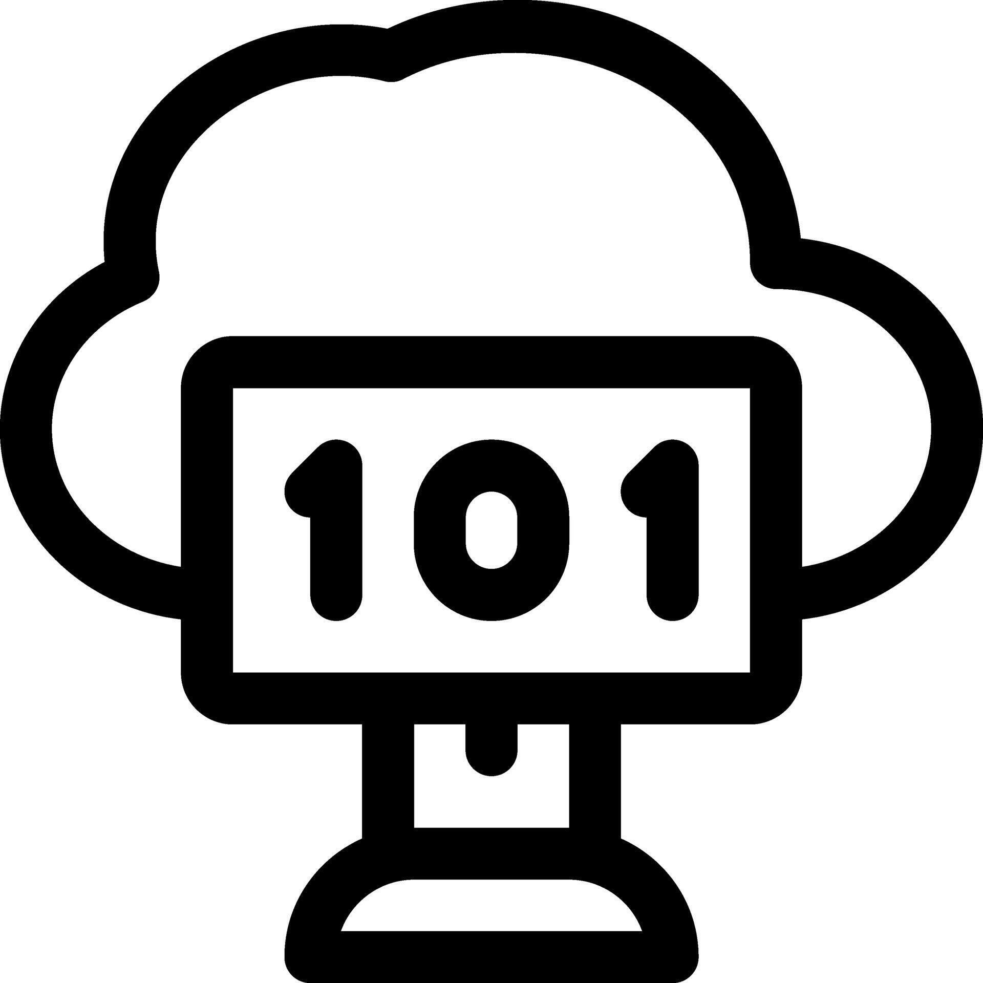 this icon or logo cloud algorithm icon or other where the result of ...