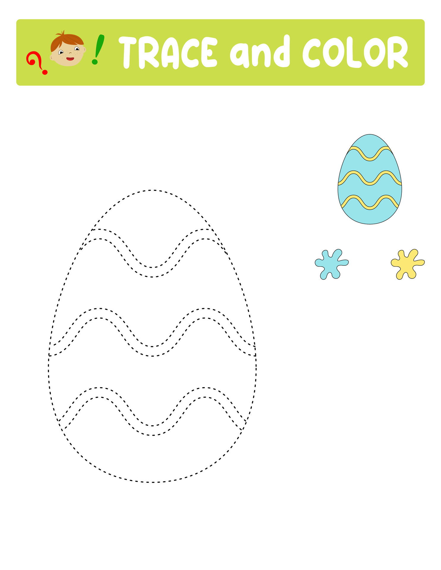 Trace and color . entertainment for children. training sheet. worksheet ...