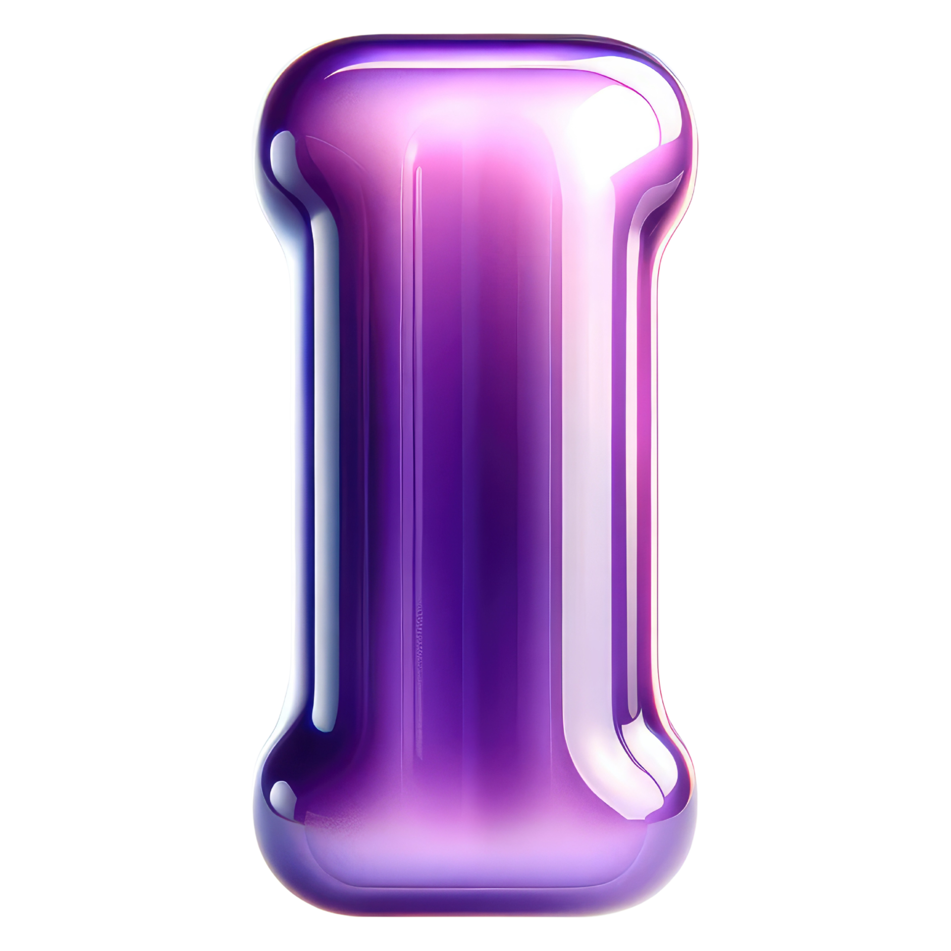 AI generated Glossy Purple Letter I 39660124 PNG