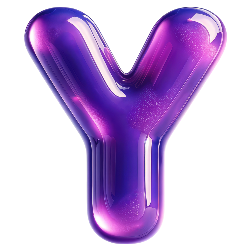 Letra Y Neon PNG para descargar gratis