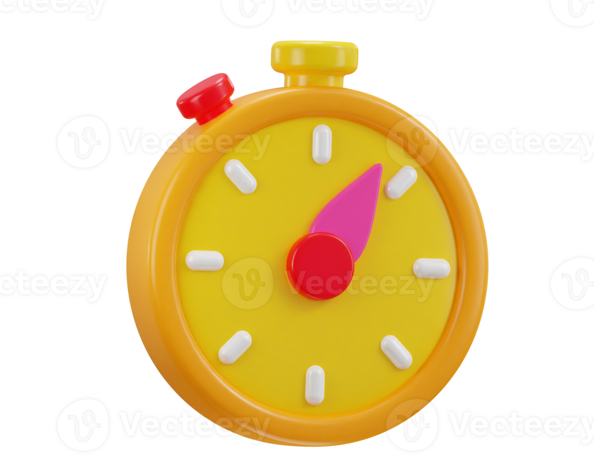 Stopwatch Timer Icon 3d Rendering Illustration 39660966 Png