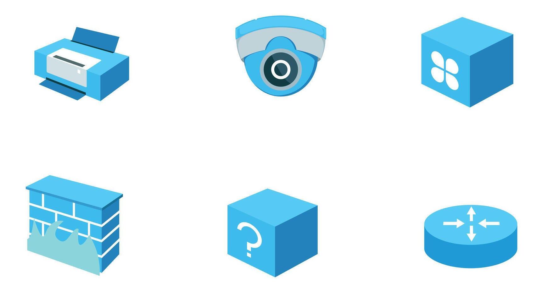 Data storage and technology, servers databases vector icon set 39663550 ...