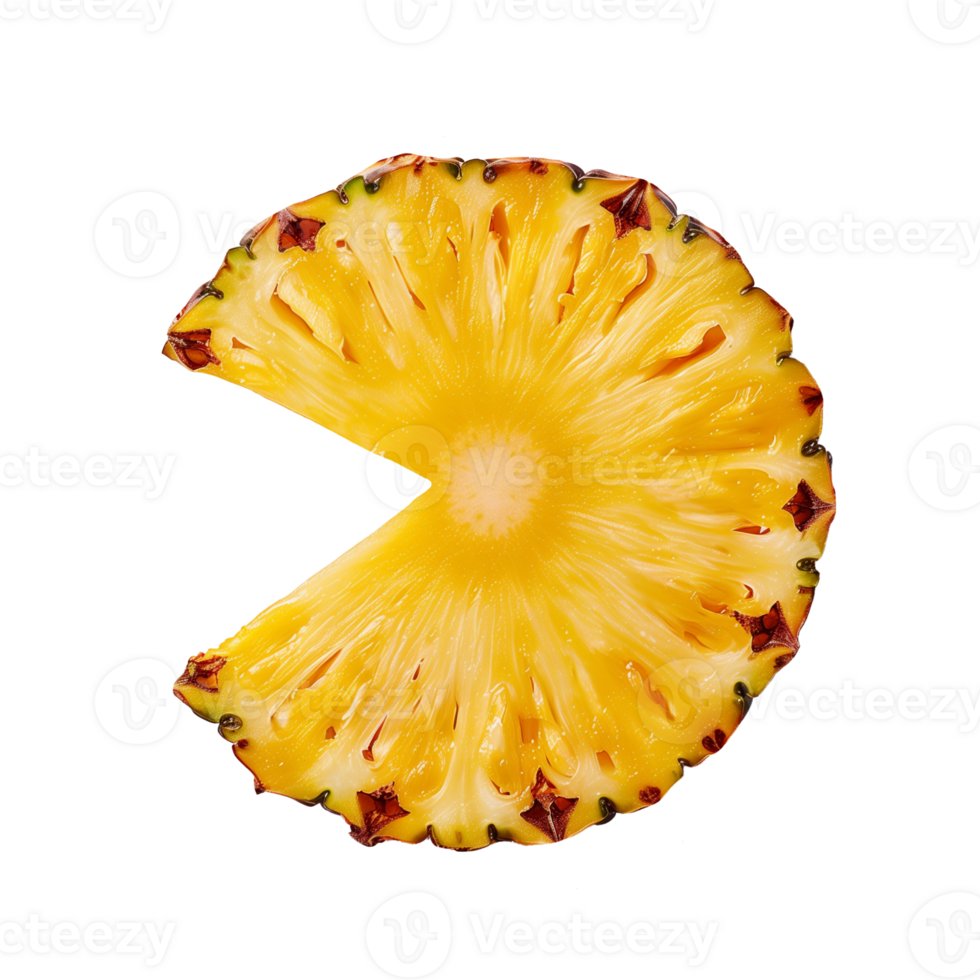 AI generated Pineapple slice Isolated on transparent background 39665647 PNG
