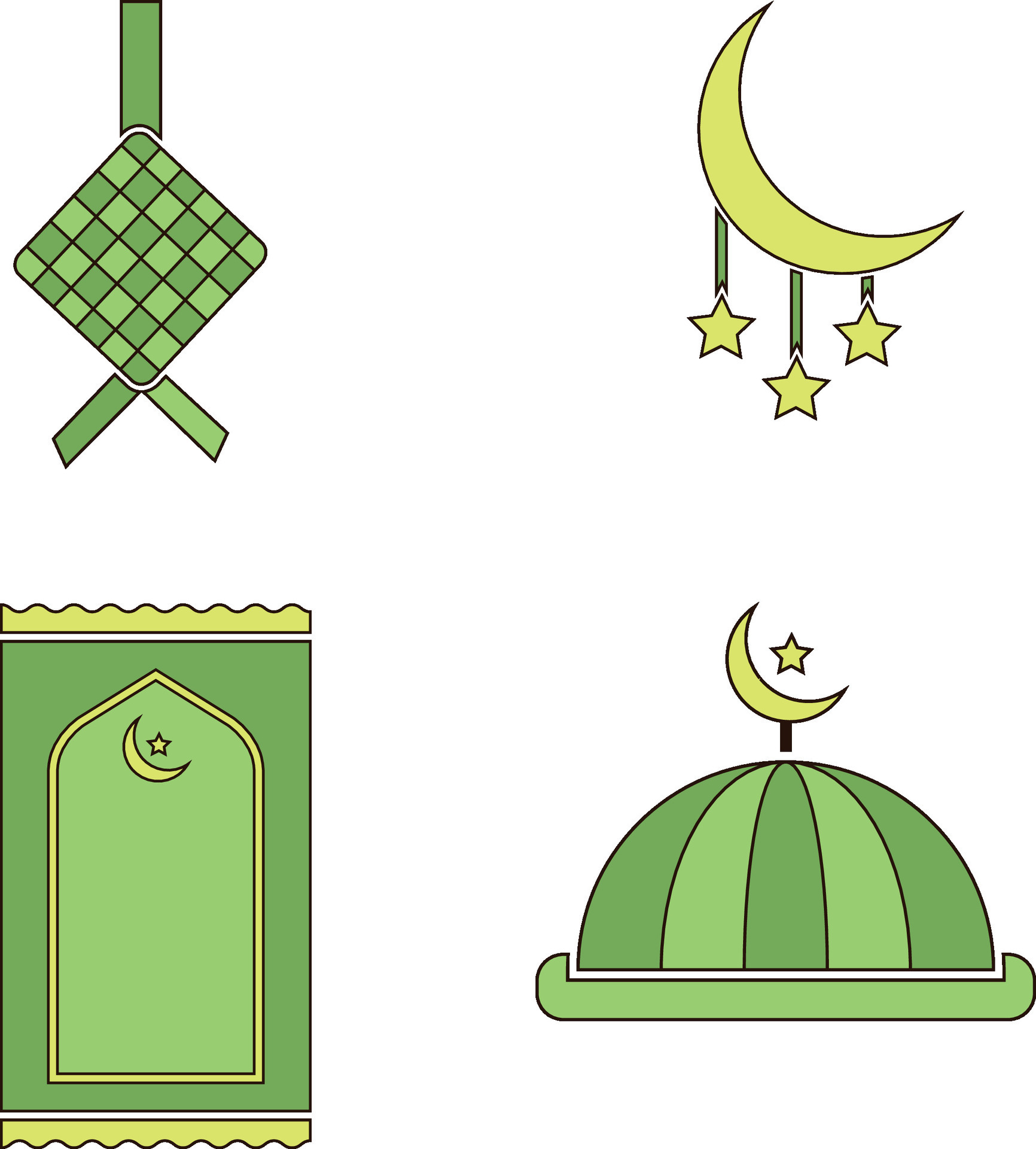 ramadan icons Design 39672581 Vector Art at Vecteezy