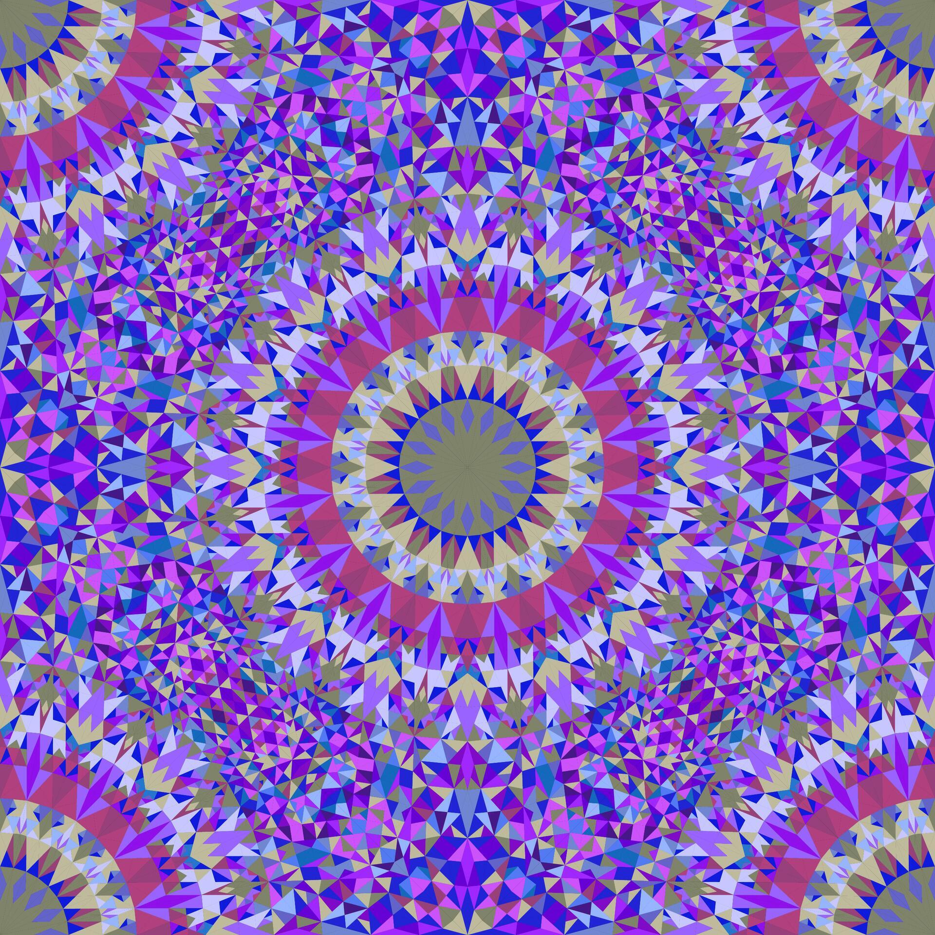 Oriental Abstract Polygonal Mandala Ornament Pattern Background Art