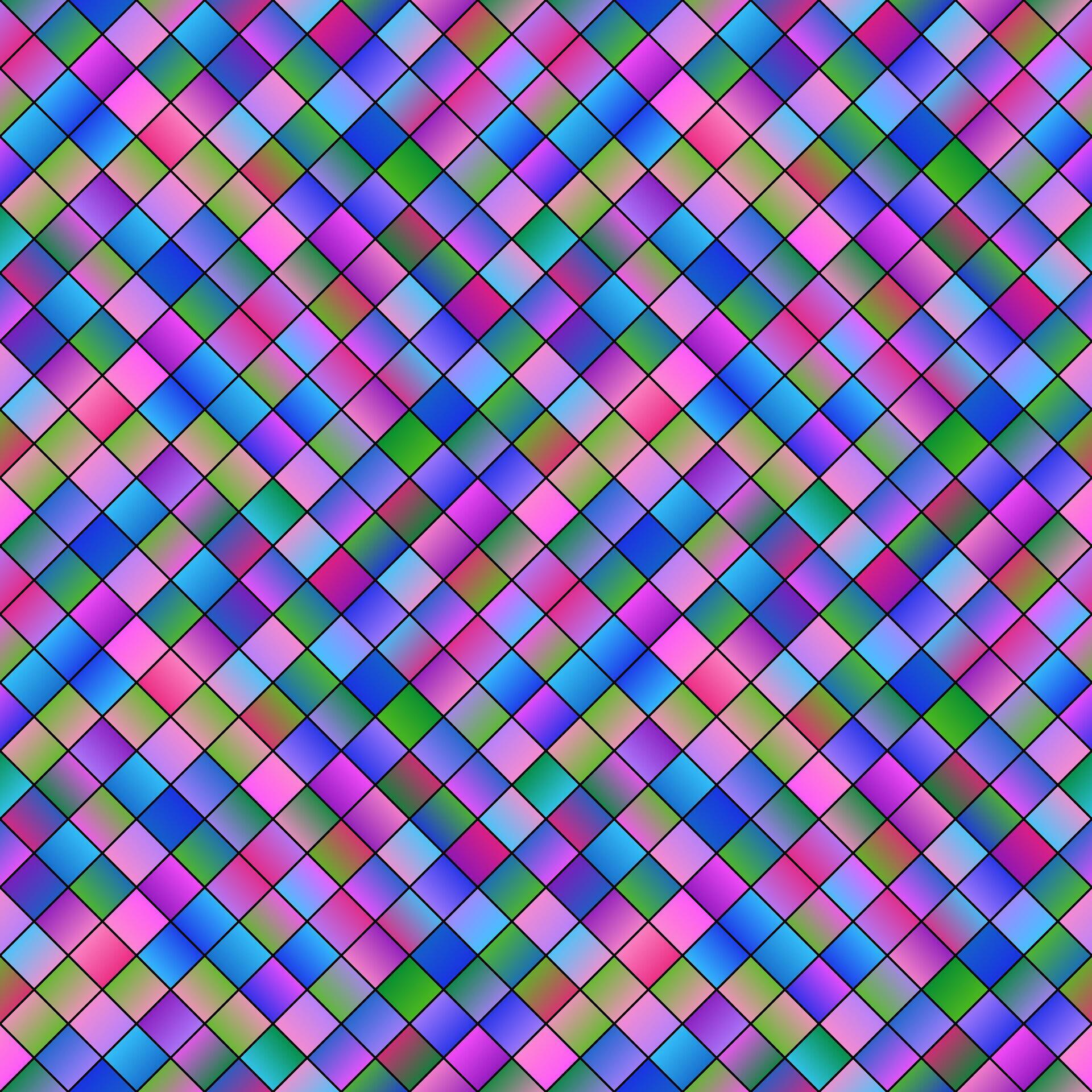 Geometrical Gradient Seamless Diagonal Square Pattern Background