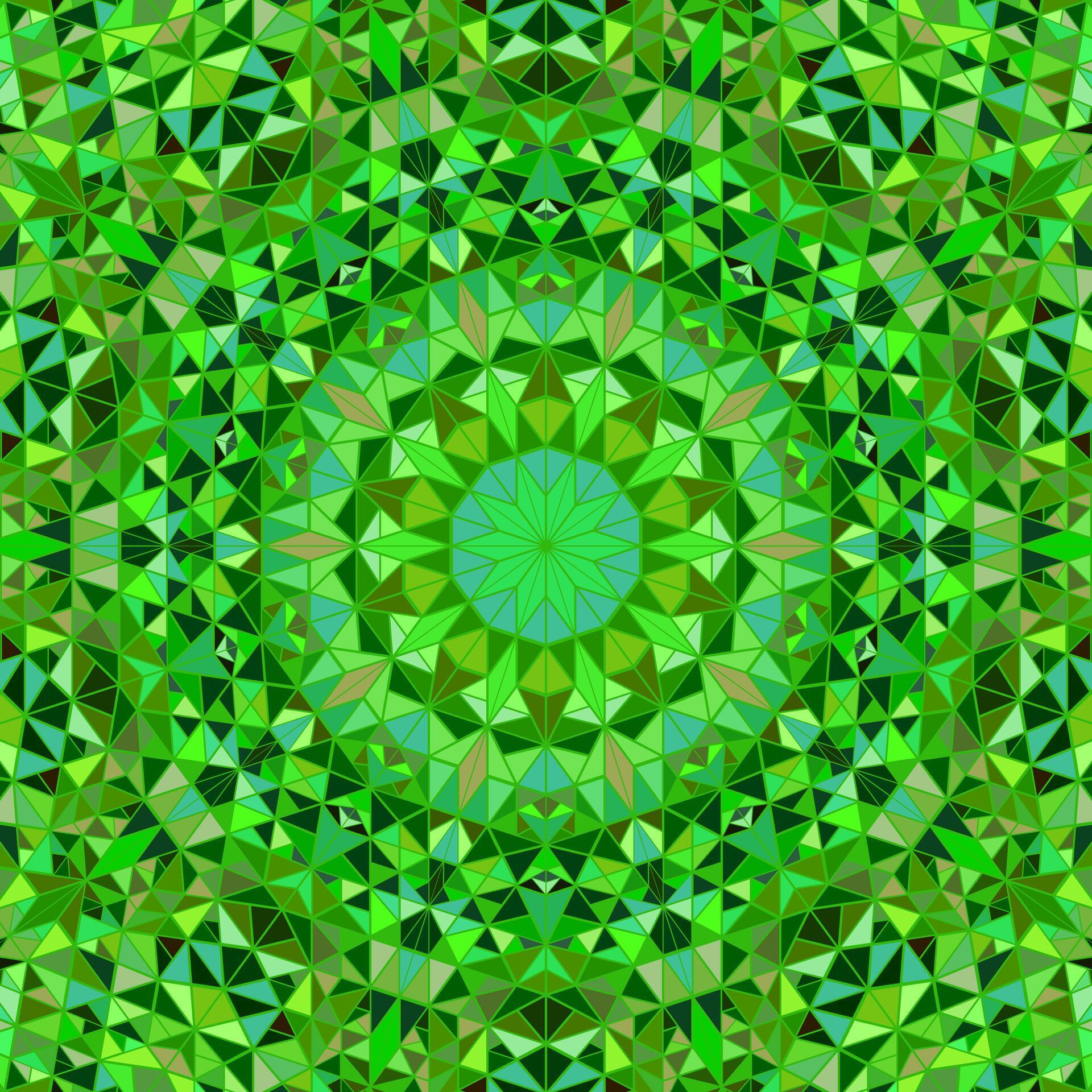 Polygonal Abstract Geometrical Tile Pattern Mosaic Background Circular Colorful Psychedelic