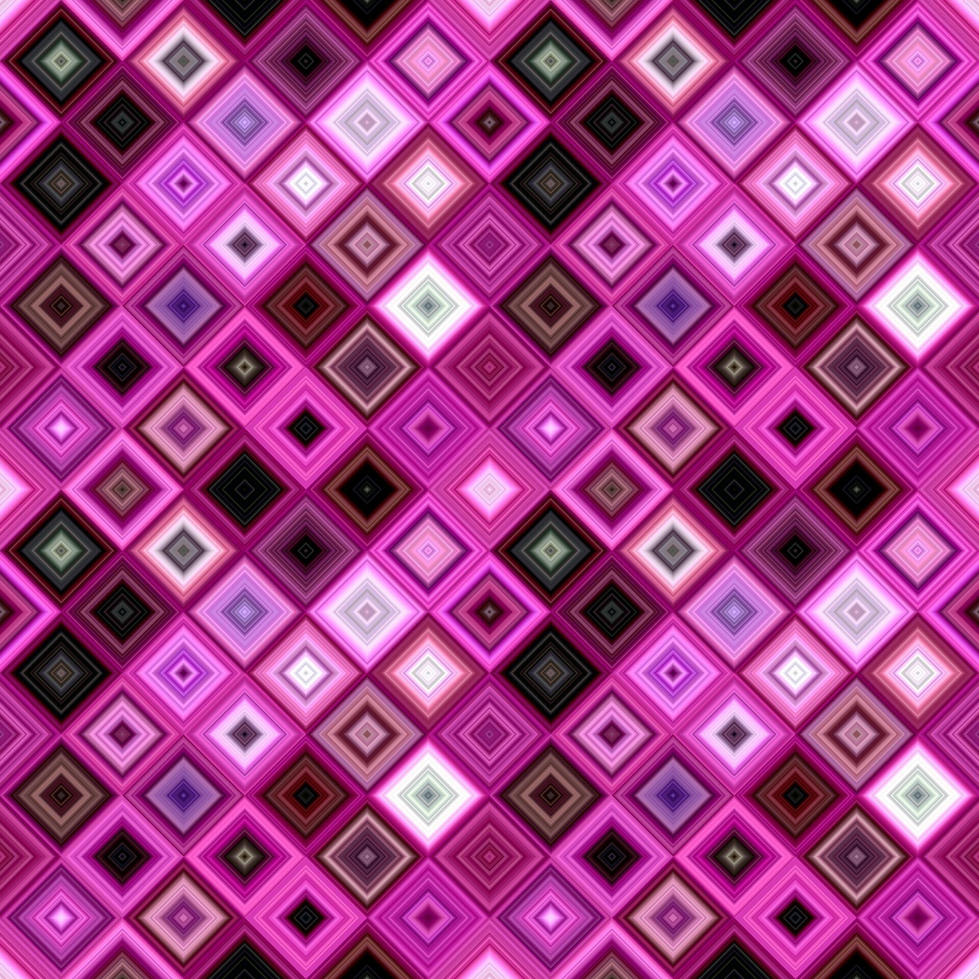 Purple geometrical abstract diagonal square pattern - vector tile mosaic background graphic ...