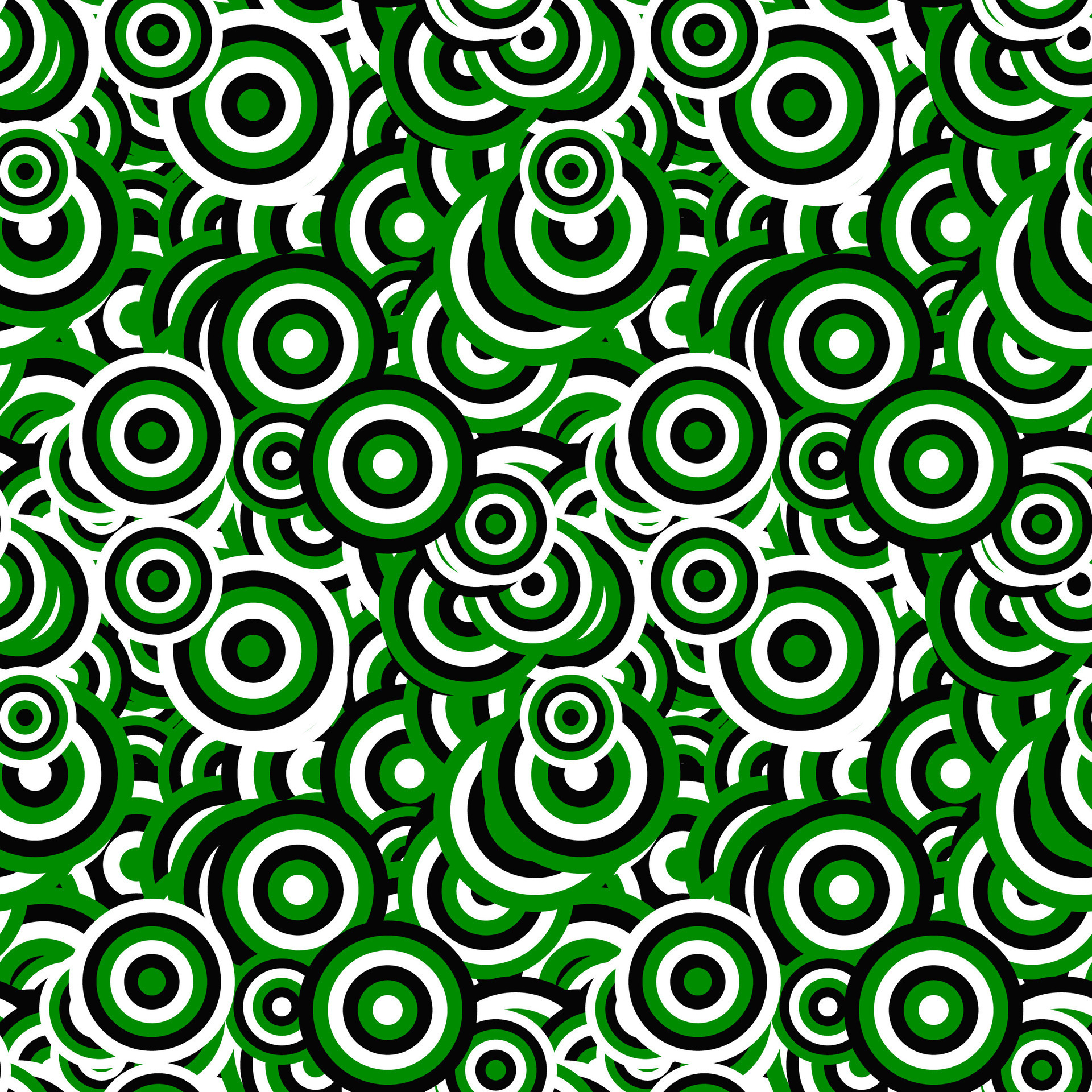 Seamless Abstract Concentric Circle Pattern Background Vector Graphic
