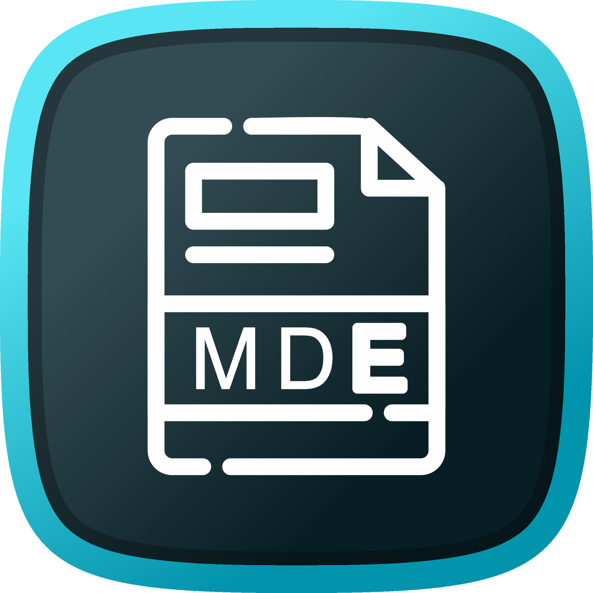 MDE Creative Icon Design 39764548 Vector Art at Vecteezy